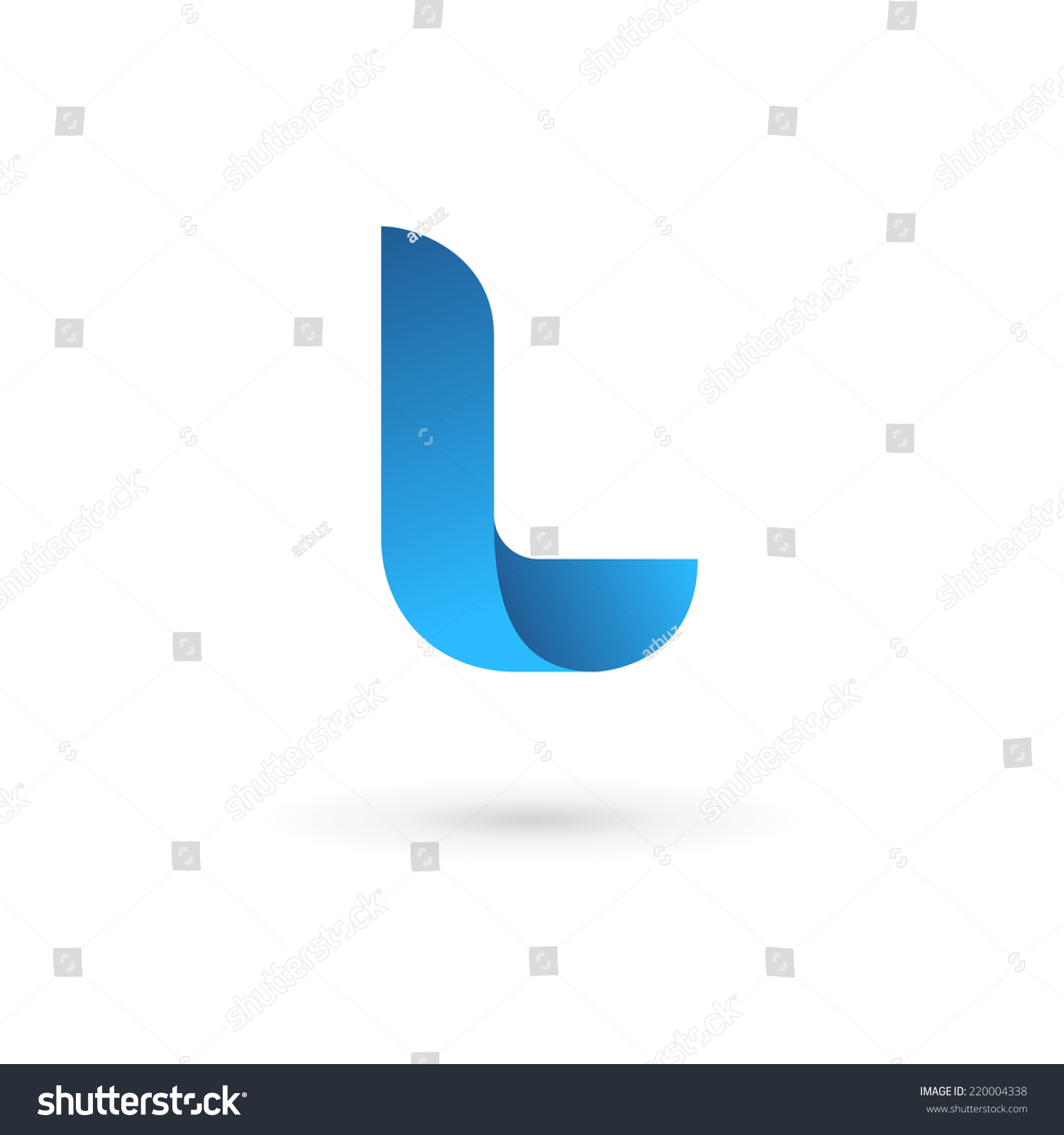 Letter L Logo Icon: vector de stock (libre de regalías) 220004338