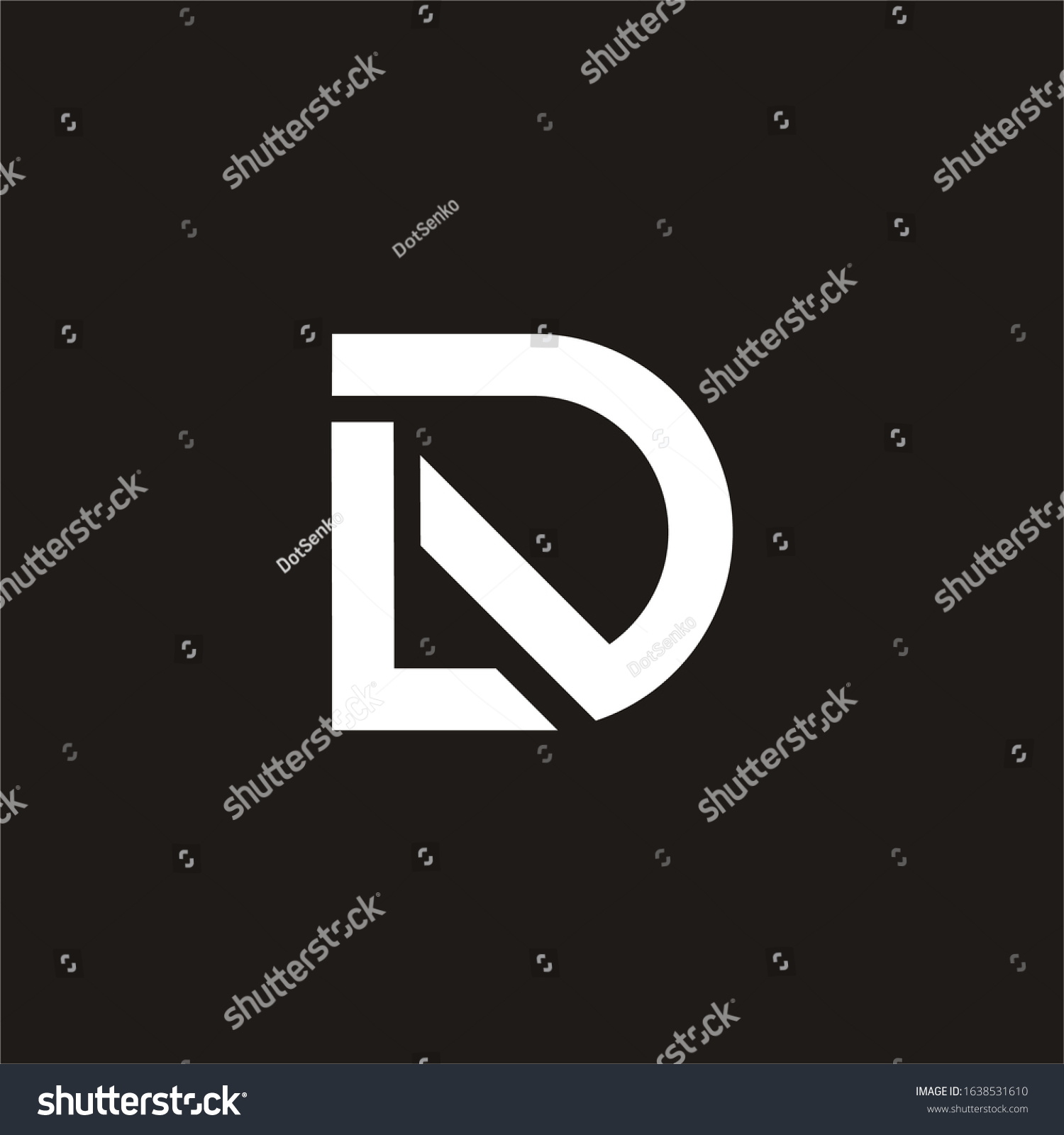 Letter Ld Logo Design Vector Icon Stock Vector (Royalty Free ...