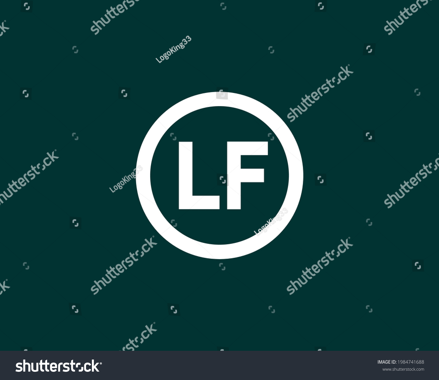 Letter Lf Logo Design Vector Template Stock Vector (Royalty Free ...