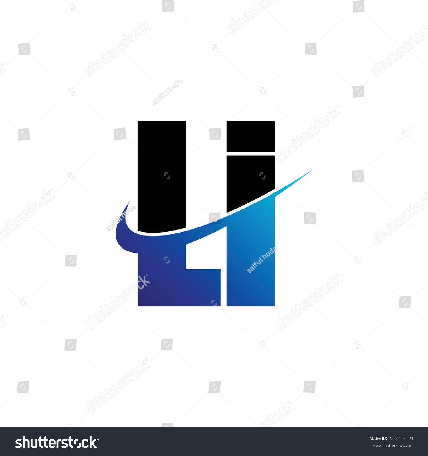 Letter Li Simple Logo Design Vector Stock Vector (Royalty Free ...