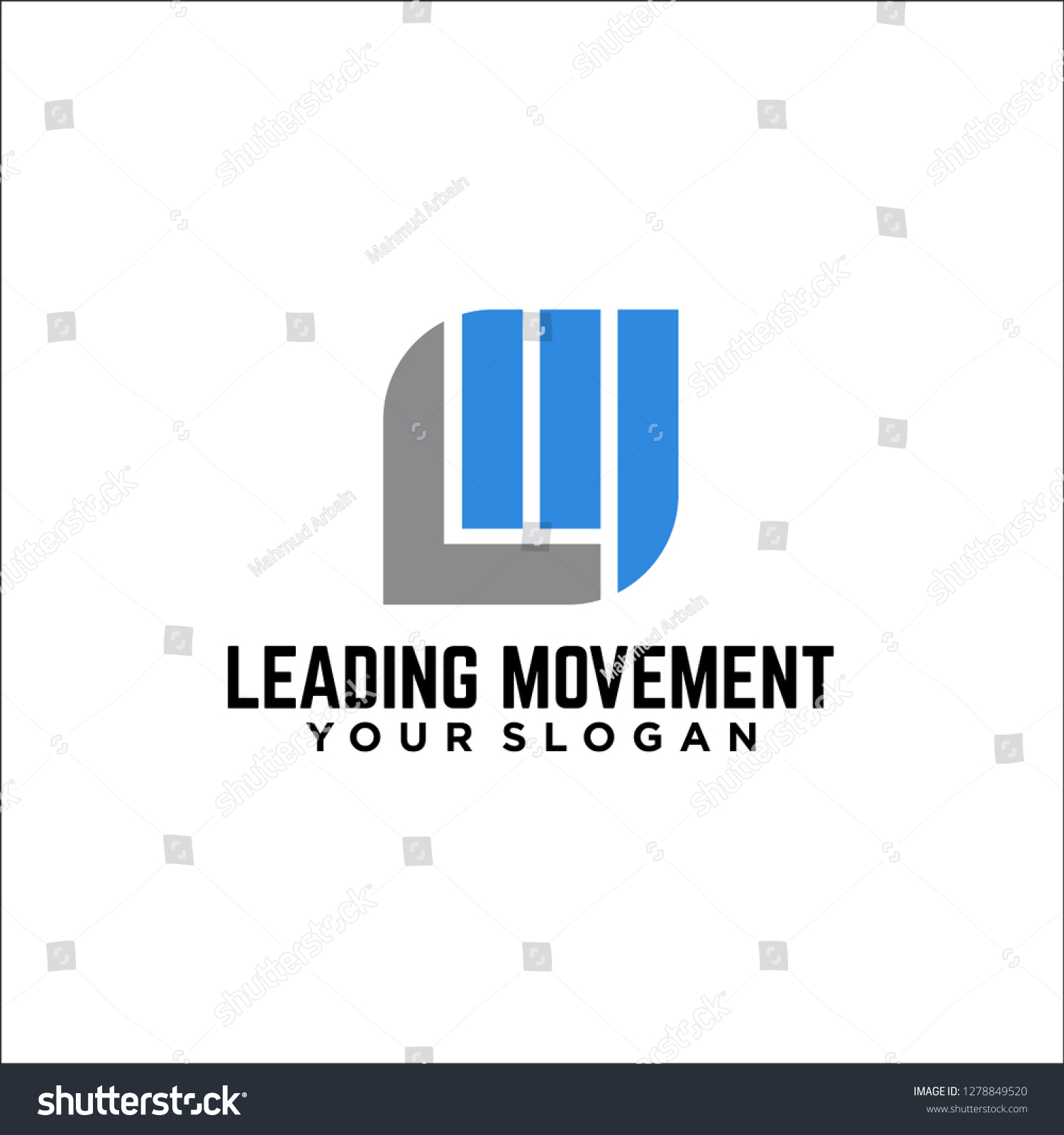 Letter Lm Logo Stock Vector (Royalty Free) 1278849520