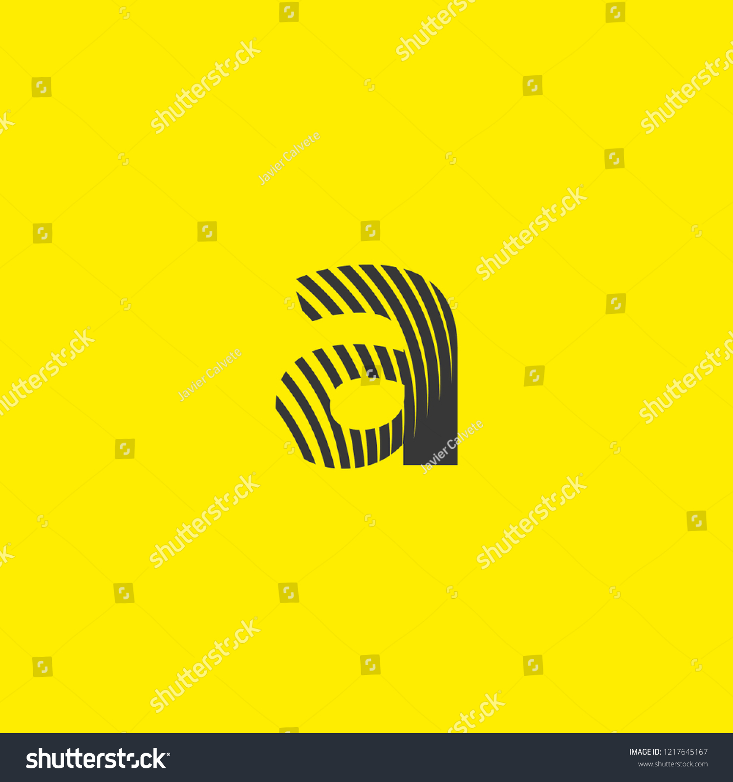 Letter Logo Lowercase Mutation Lines Editable Stock Vector (Royalty ...