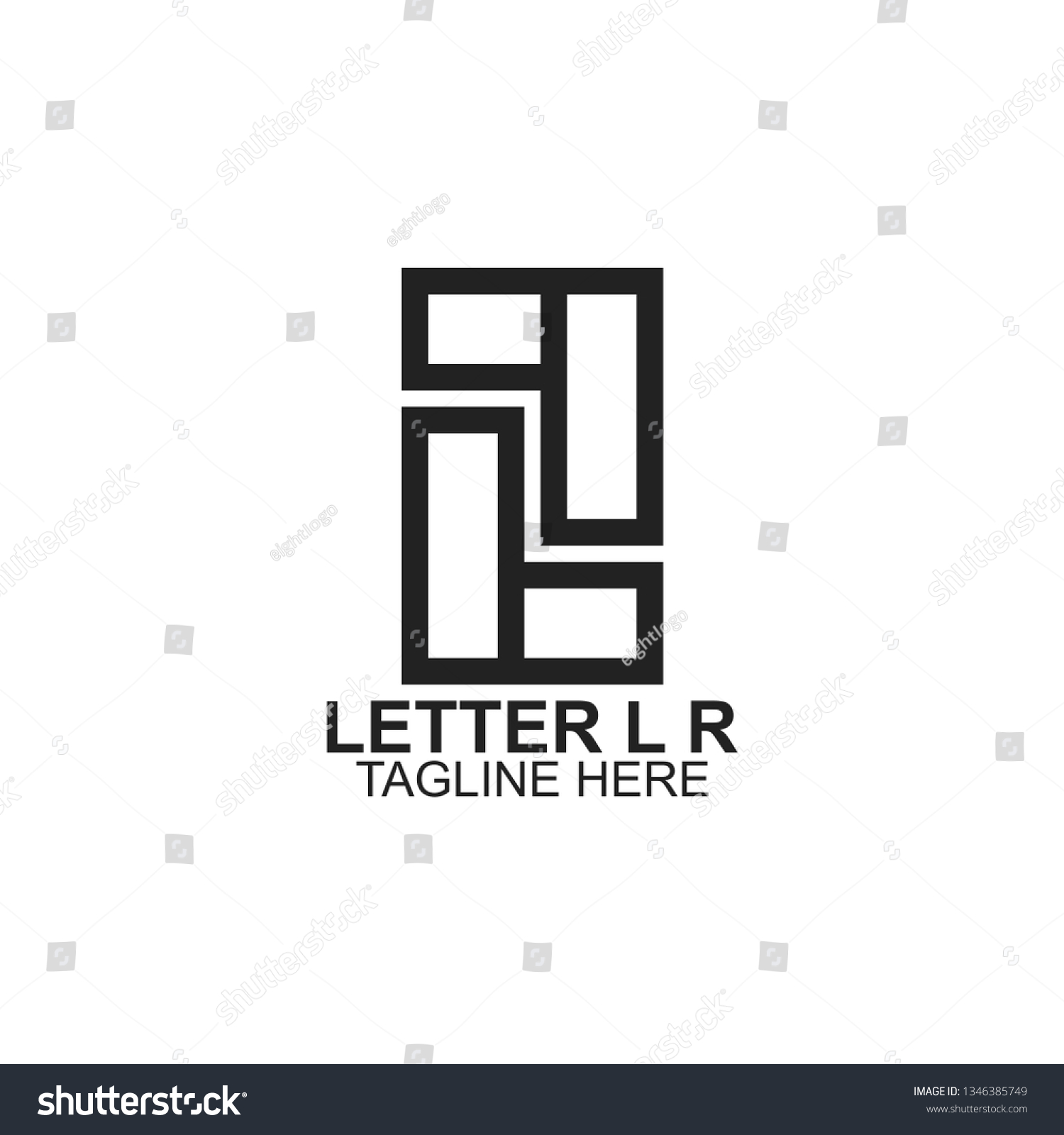 Letter Logo Design Template Stock Vector (Royalty Free) 1346385749 ...