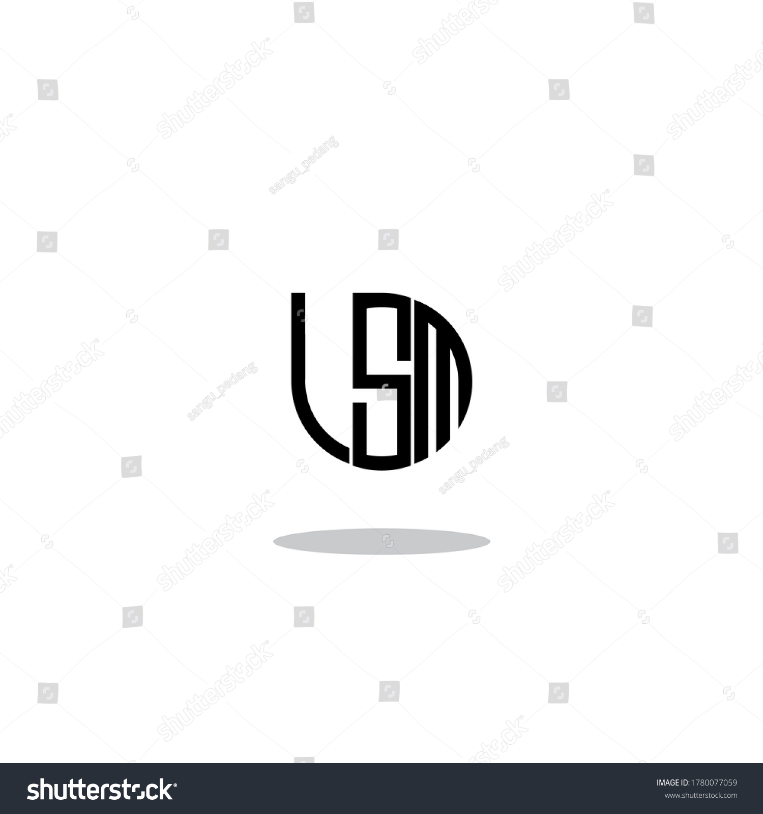 Letter Lsm Initial Logo Design Vector Stock Vector (Royalty Free ...