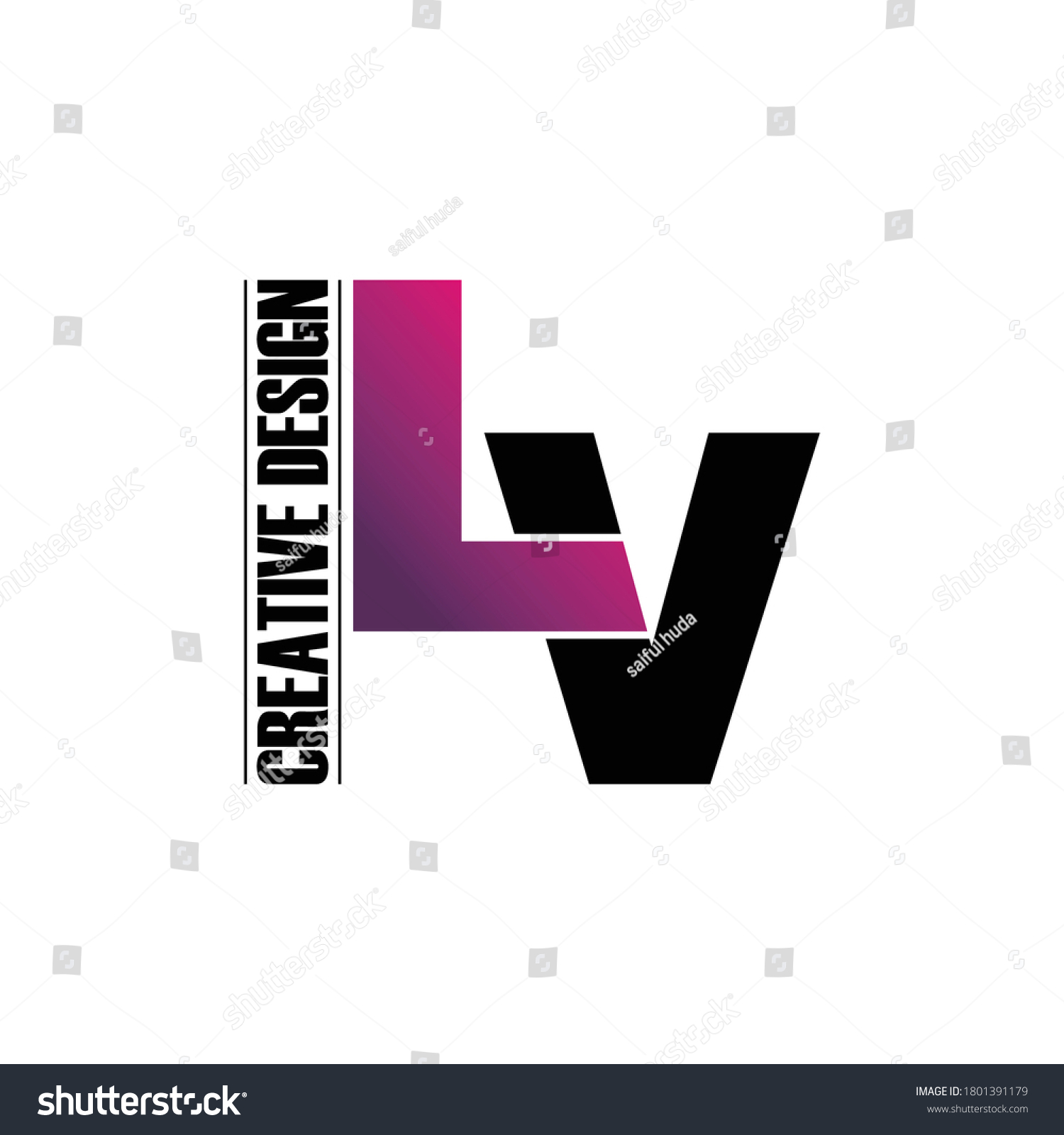 Letter Lv Modern Monogram Logo Design Stock Vector (Royalty Free ...