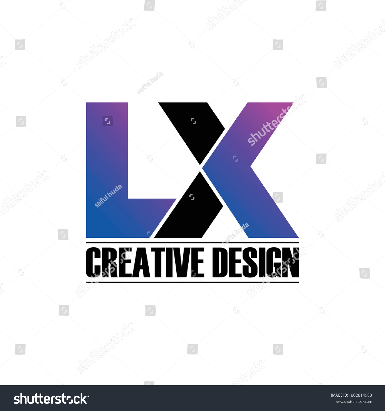 Letter Lx Simple Monogram Logo Design Stock Vector (Royalty Free ...