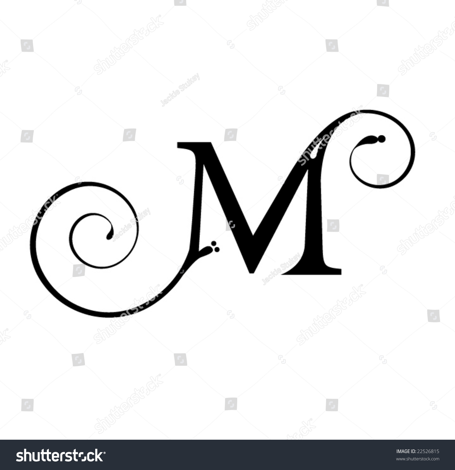 Letter M Stock Vector Illustration 22526815 : Shutterstock