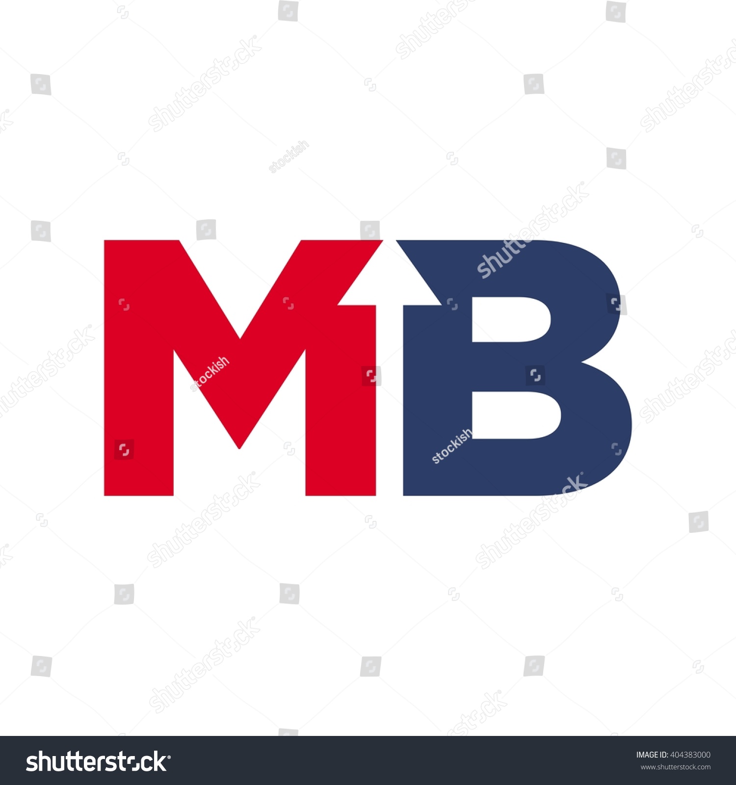 Letter M B Logo Vector Stock Vector (Royalty Free) 404383000 | Shutterstock