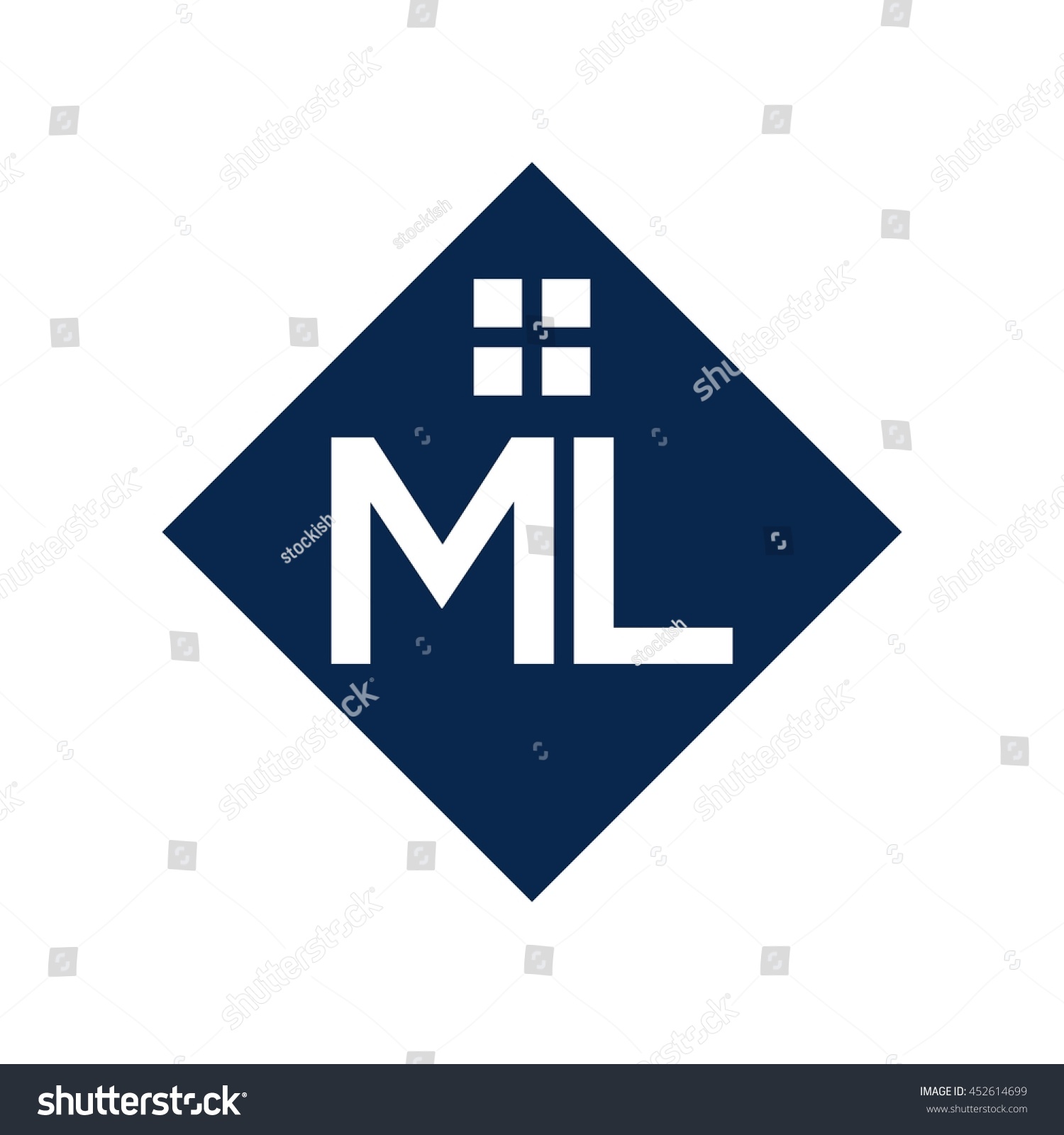 Letter M L Logo Vector Stock Vector (Royalty Free) 452614699 | Shutterstock