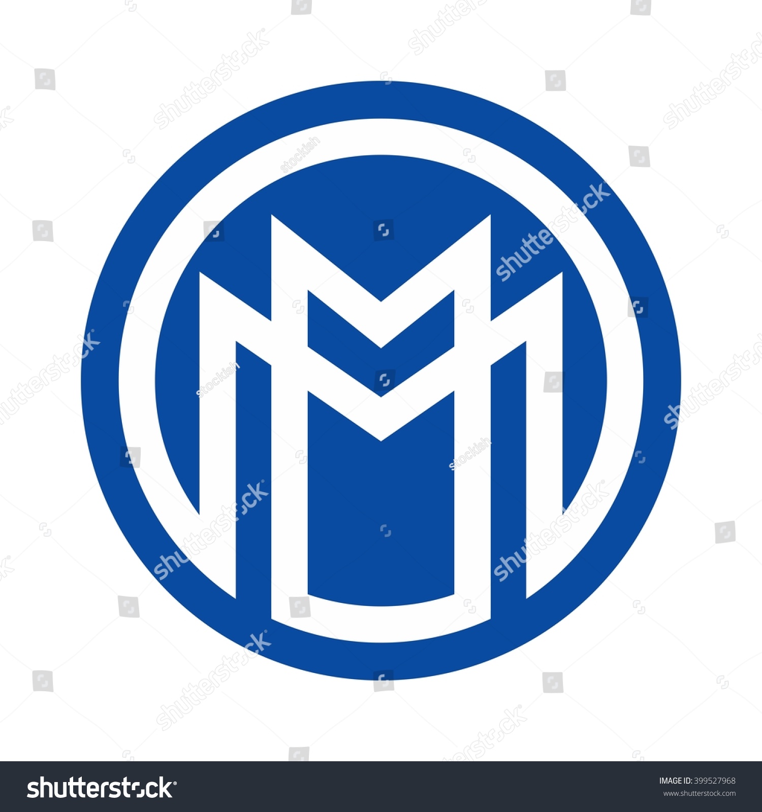 Letter M M Logo Vector Stock Vector (Royalty Free) 399527968