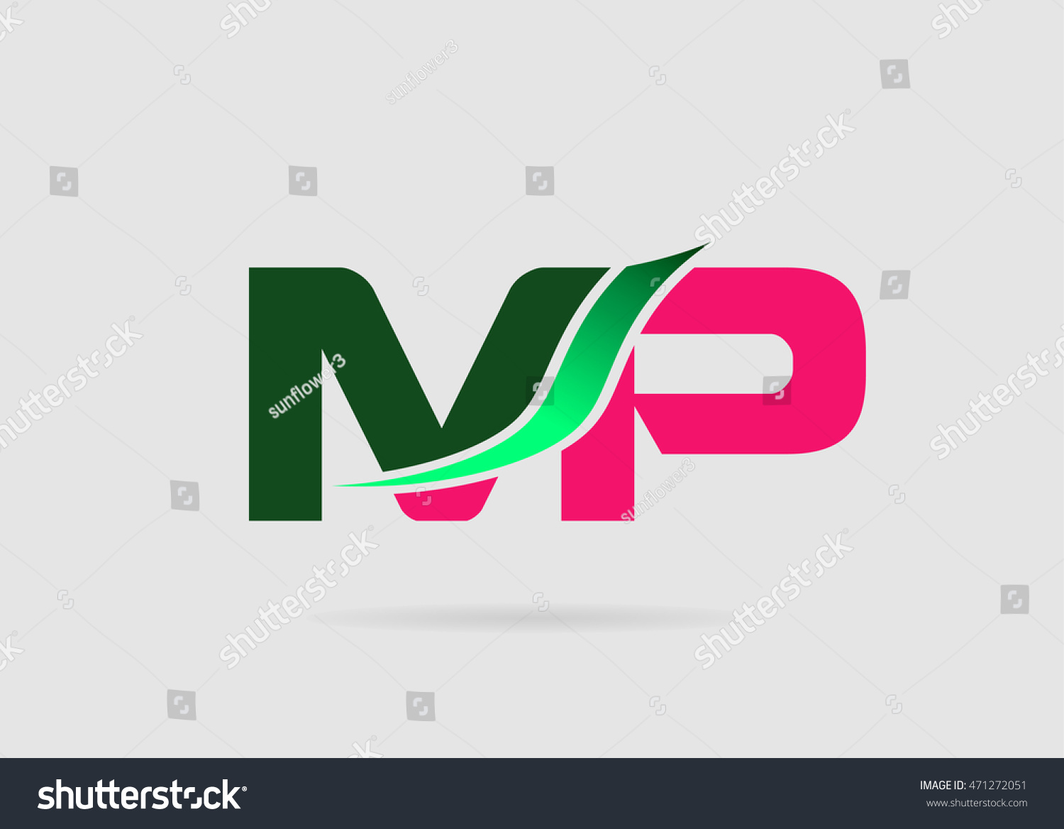 Letter M P Logo Vector: vector de stock (libre de regalías) 471272051 ...