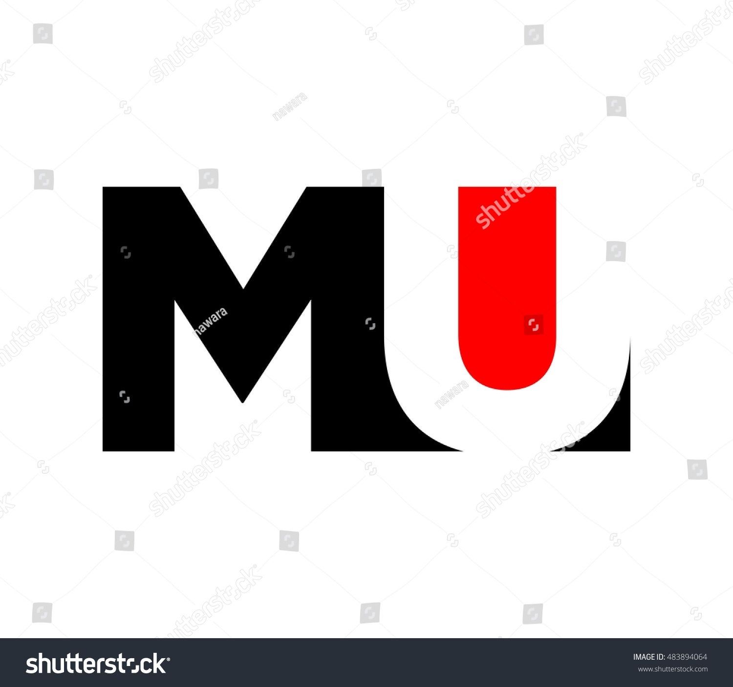 Letter M U Logo Vector Stock Vector (Royalty Free) 483894064 | Shutterstock