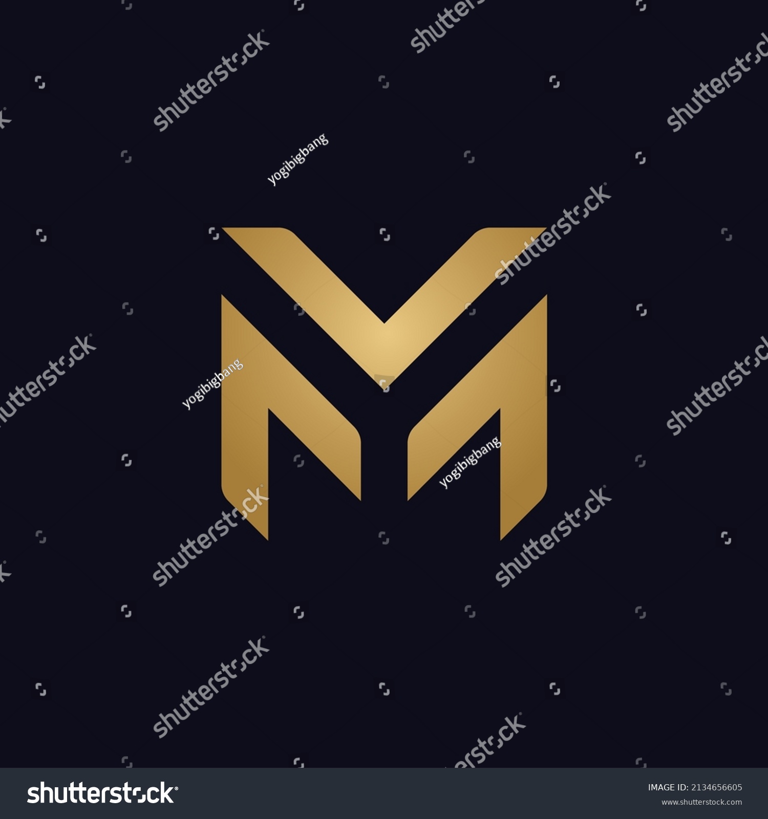 Letter M Y Logo Flat Logo Stock Vector (Royalty Free) 2134656605 ...