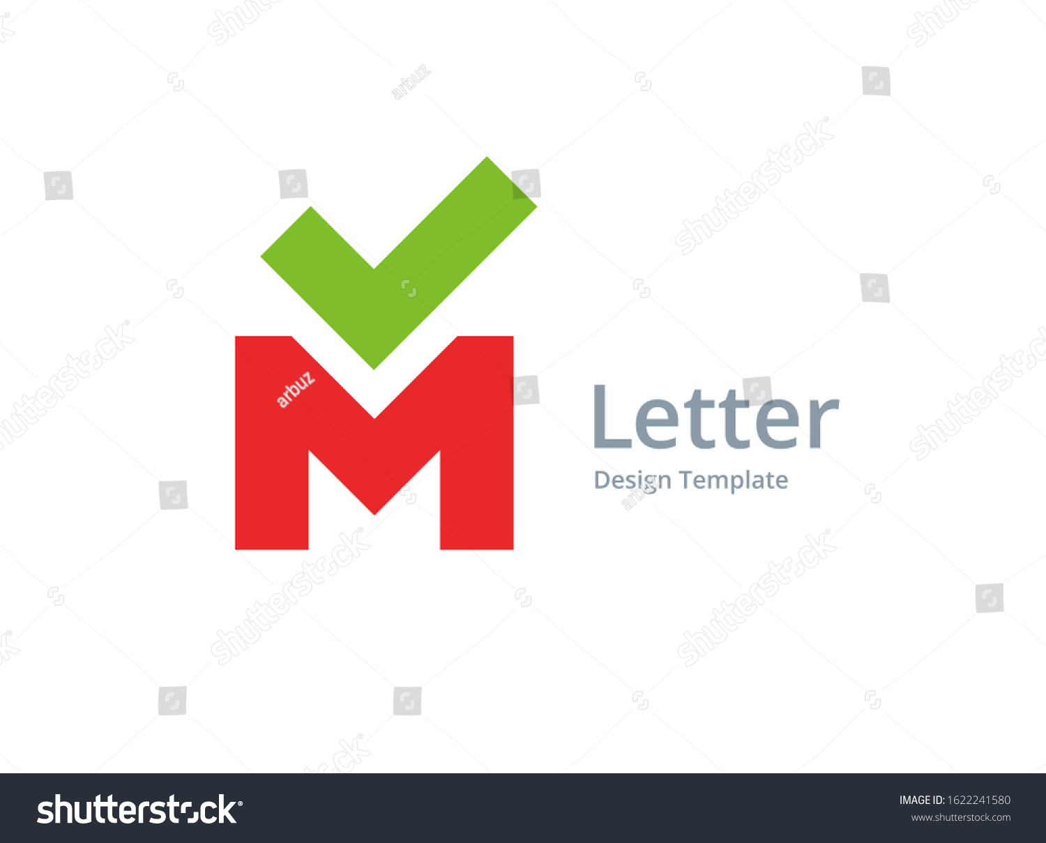 Letter M Check Mark Logo Icon Stock Vector (Royalty Free) 1622241580 ...