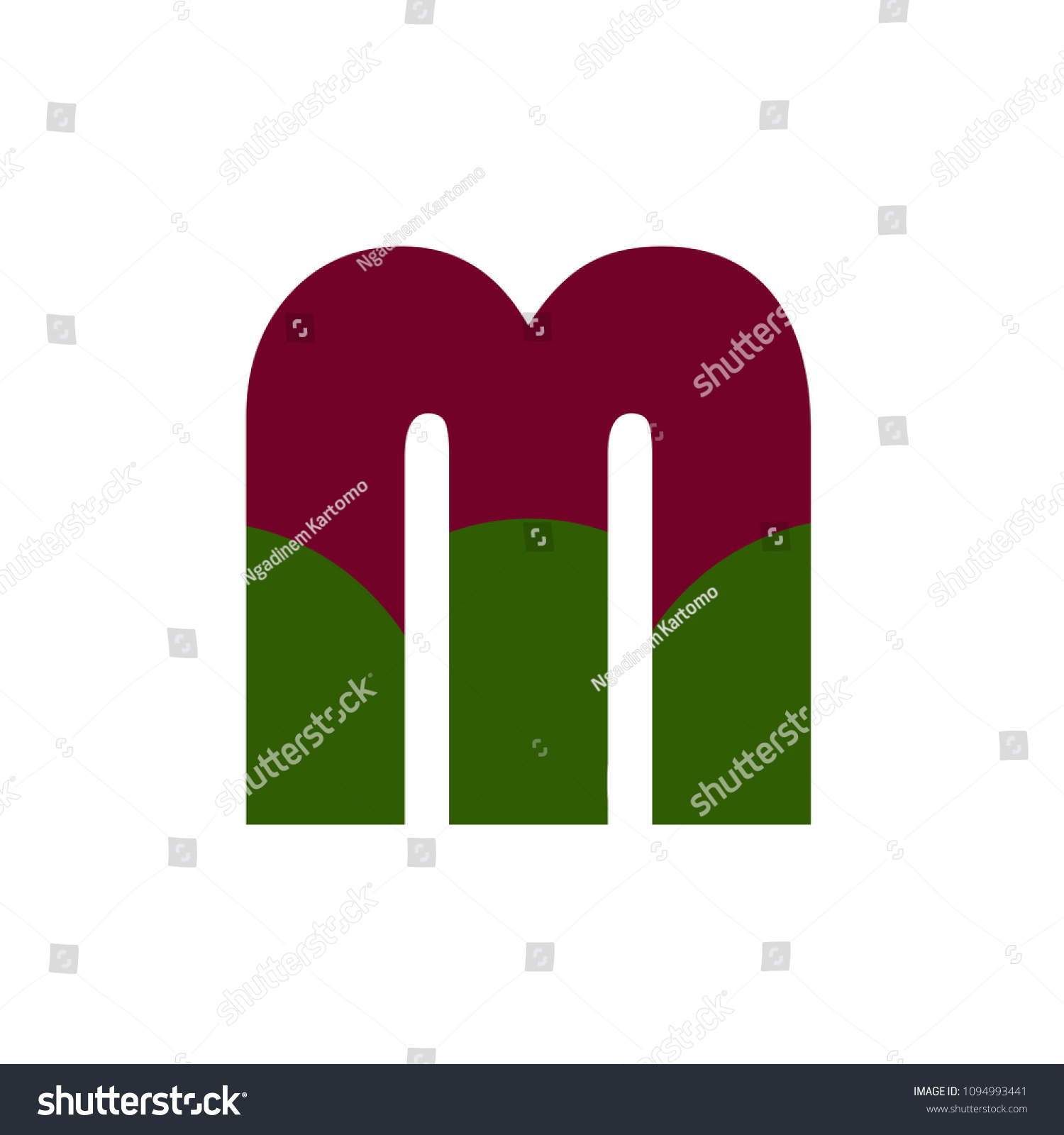Letter M Icon Logo Vector Template Stock Vector (Royalty Free ...