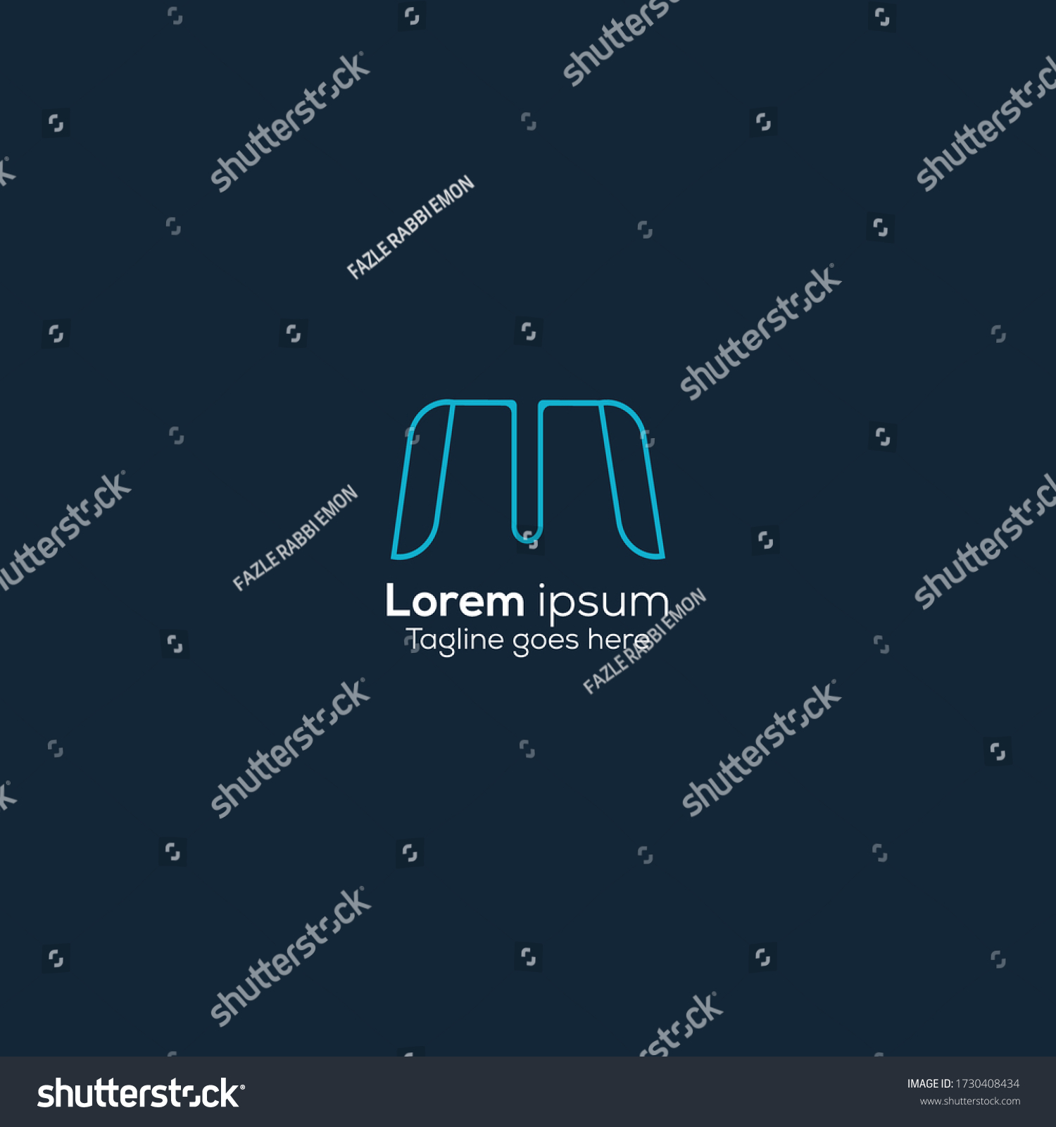 Letter M Log Design Vector Template Stock Vector (Royalty Free ...