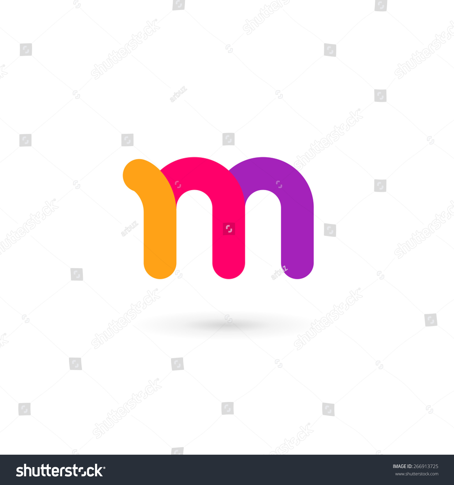 Letter M Logo Icon Design Template Stock Vector (Royalty Free ...