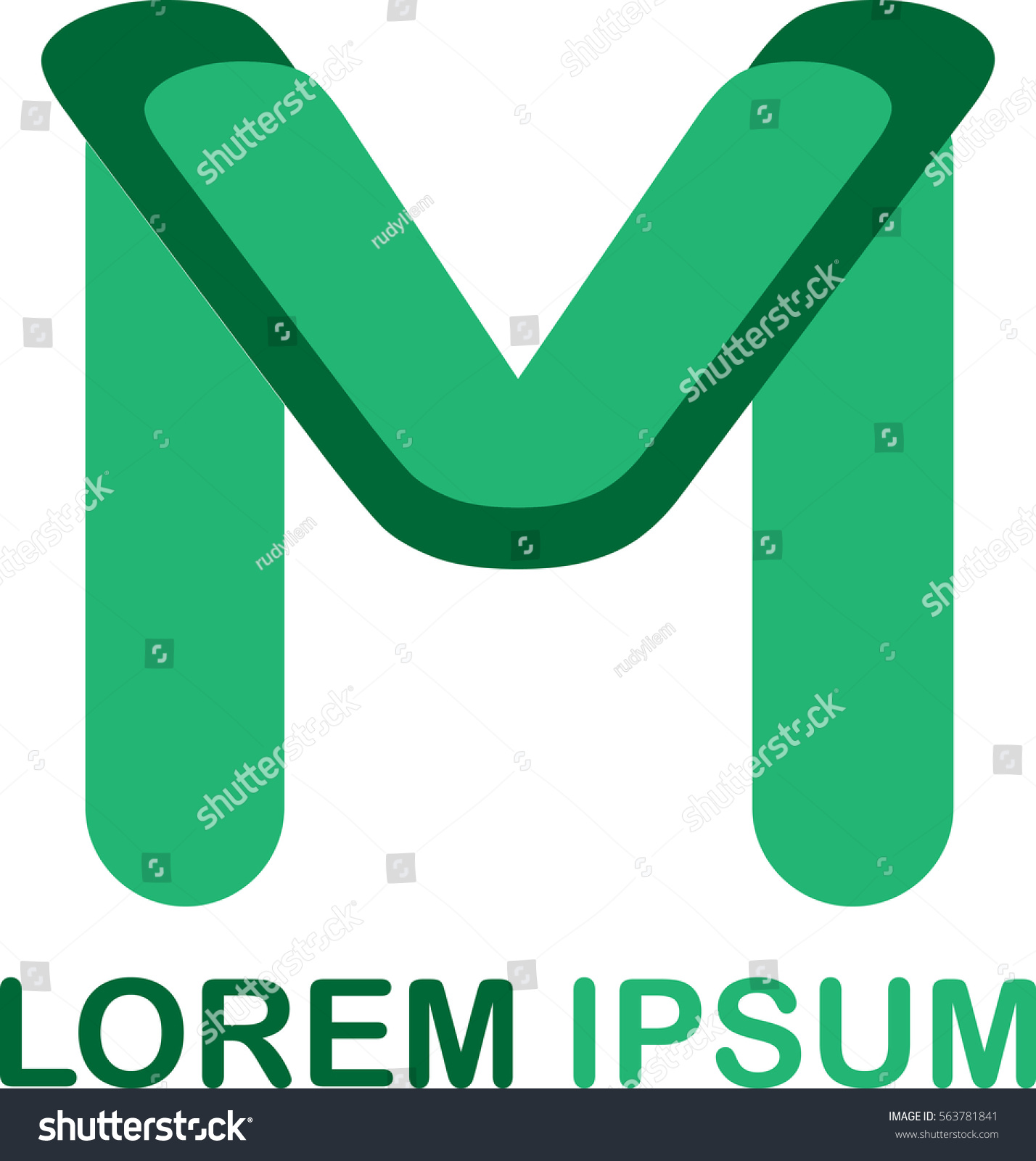Letter M Logo Icon Design Template : image vectorielle de stock (libre ...