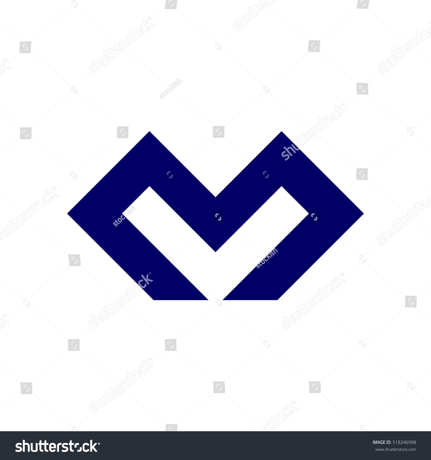Letter M Logo Vector Icon Symbol Stock Vector (Royalty Free) 518246998 ...