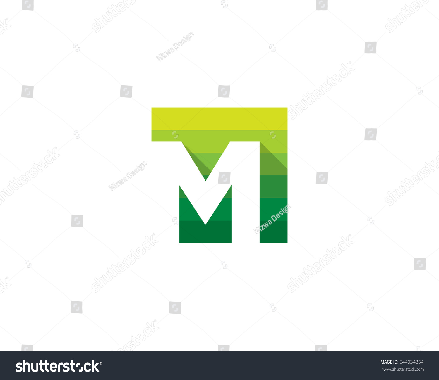 Letter M Square Shadow Logo Design Stock Vector (Royalty Free) 544034854