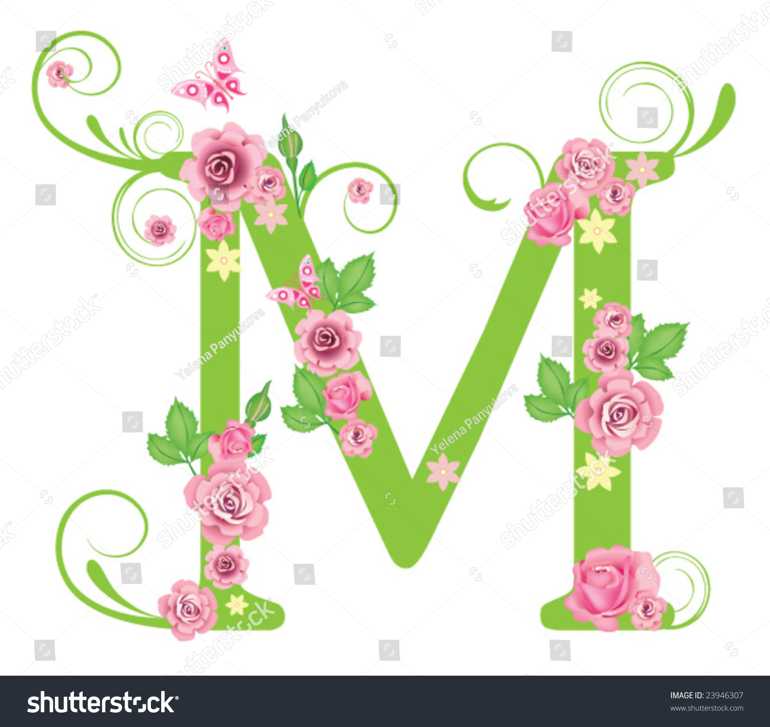 Pretty Letter M Designs Letter M Cute Alphabets Embroidery Fonts