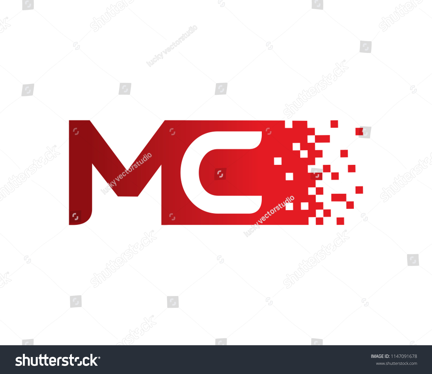 Letter Mc Logo Template Design Vector: เวกเตอร์สต็อก (ปลอดค่าลิขสิทธิ์ ...