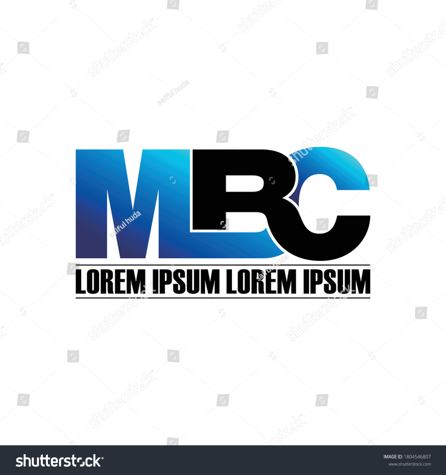 Letter Mrc Simple Monogram Logo Design Stock Vector (Royalty Free ...