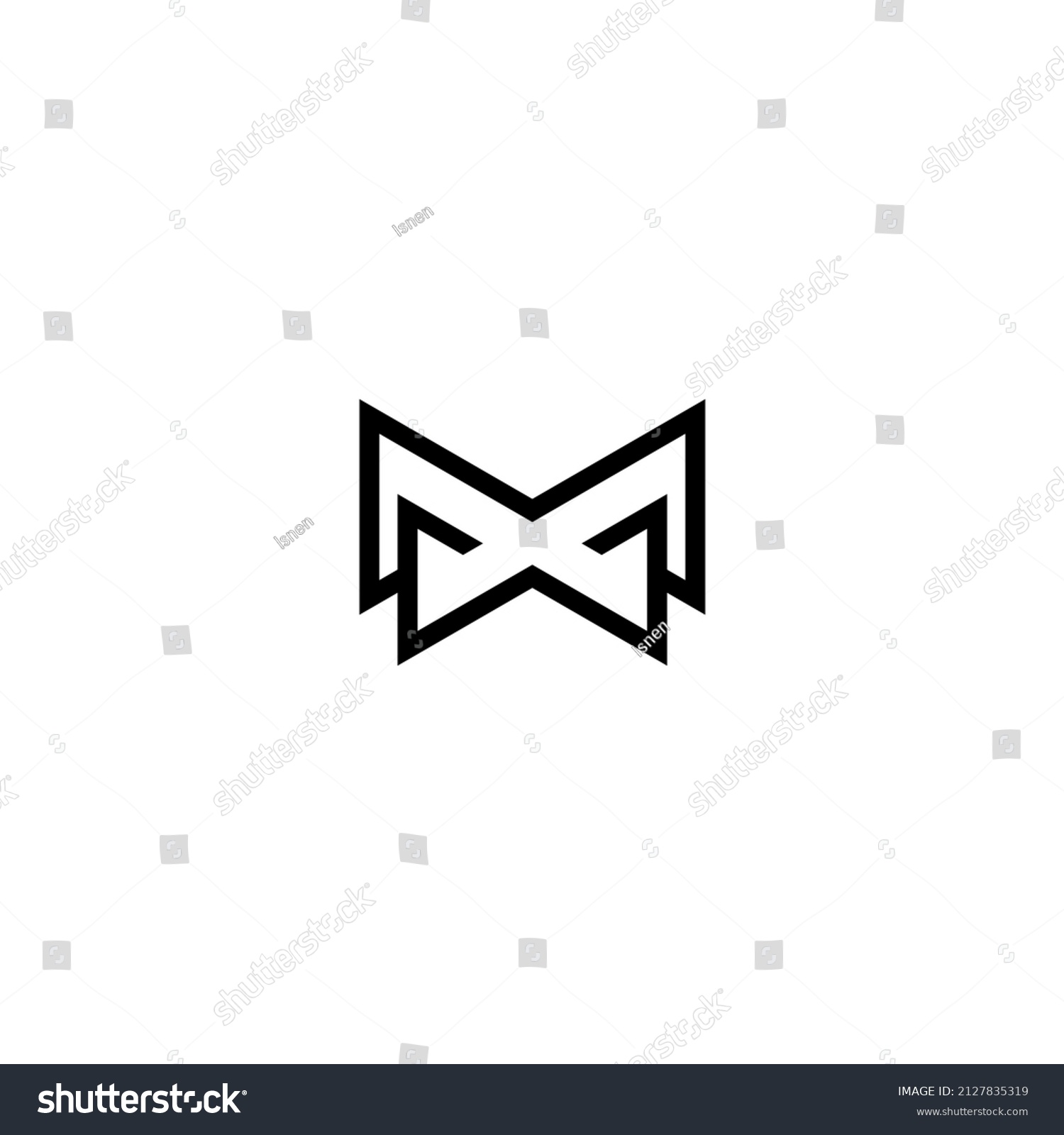 Letter Mw Monogram Logo Design Vector Stock Vector (Royalty Free ...