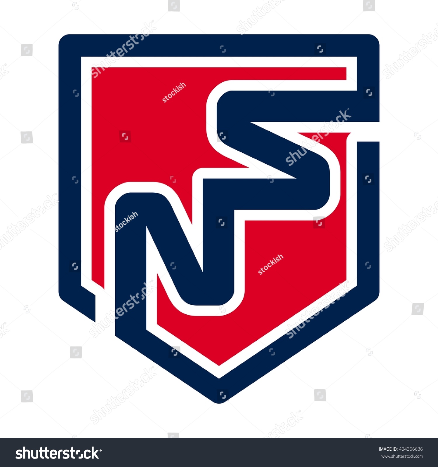 Letter N S Logo Vector Stock Vector (Royalty Free) 404356636 | Shutterstock