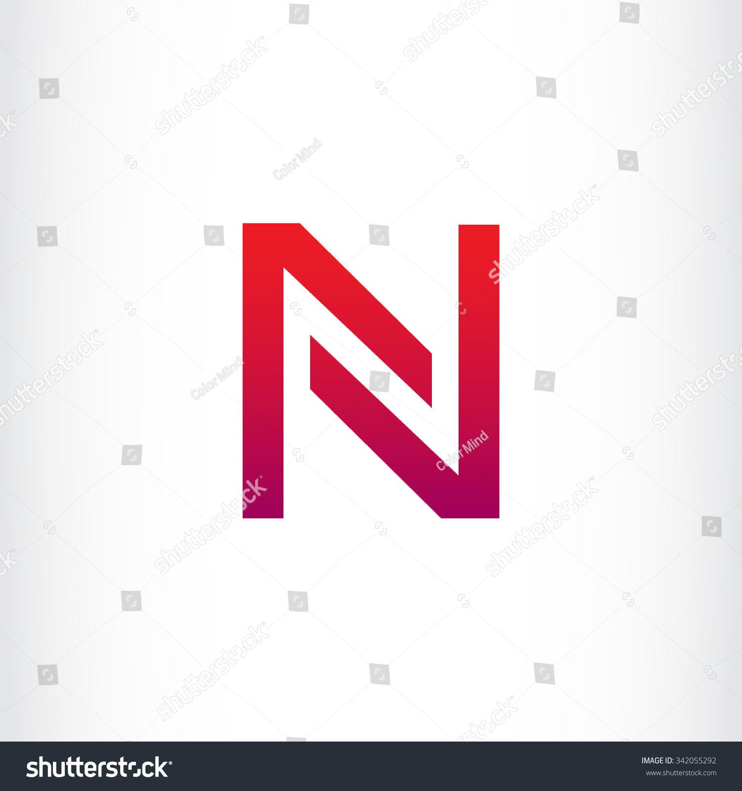 Letter N Logo Stock Vector 342055292 - Shutterstock