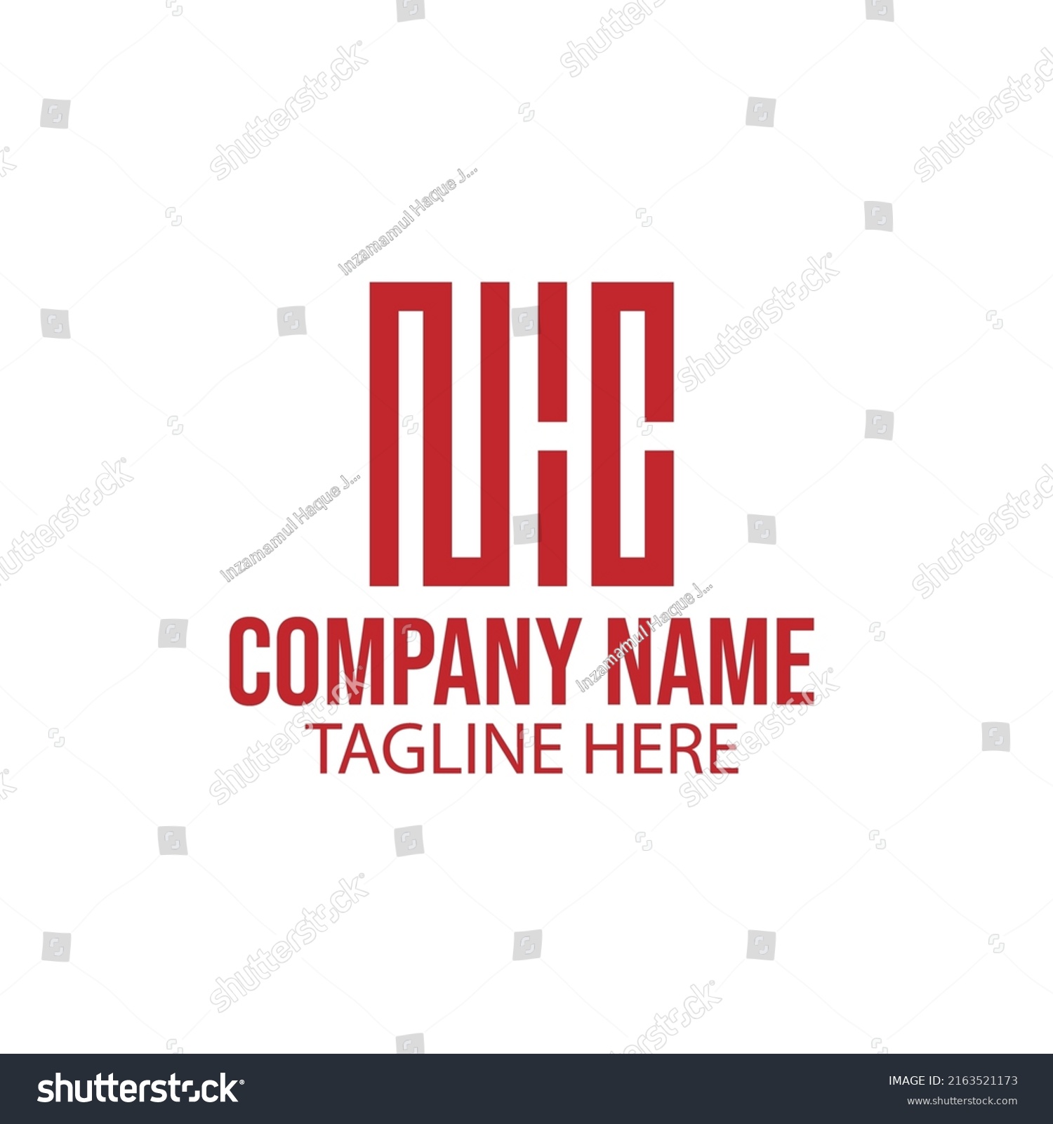 Letter Nhc Logo Initial Logo Stock Vector (Royalty Free) 2163521173 ...