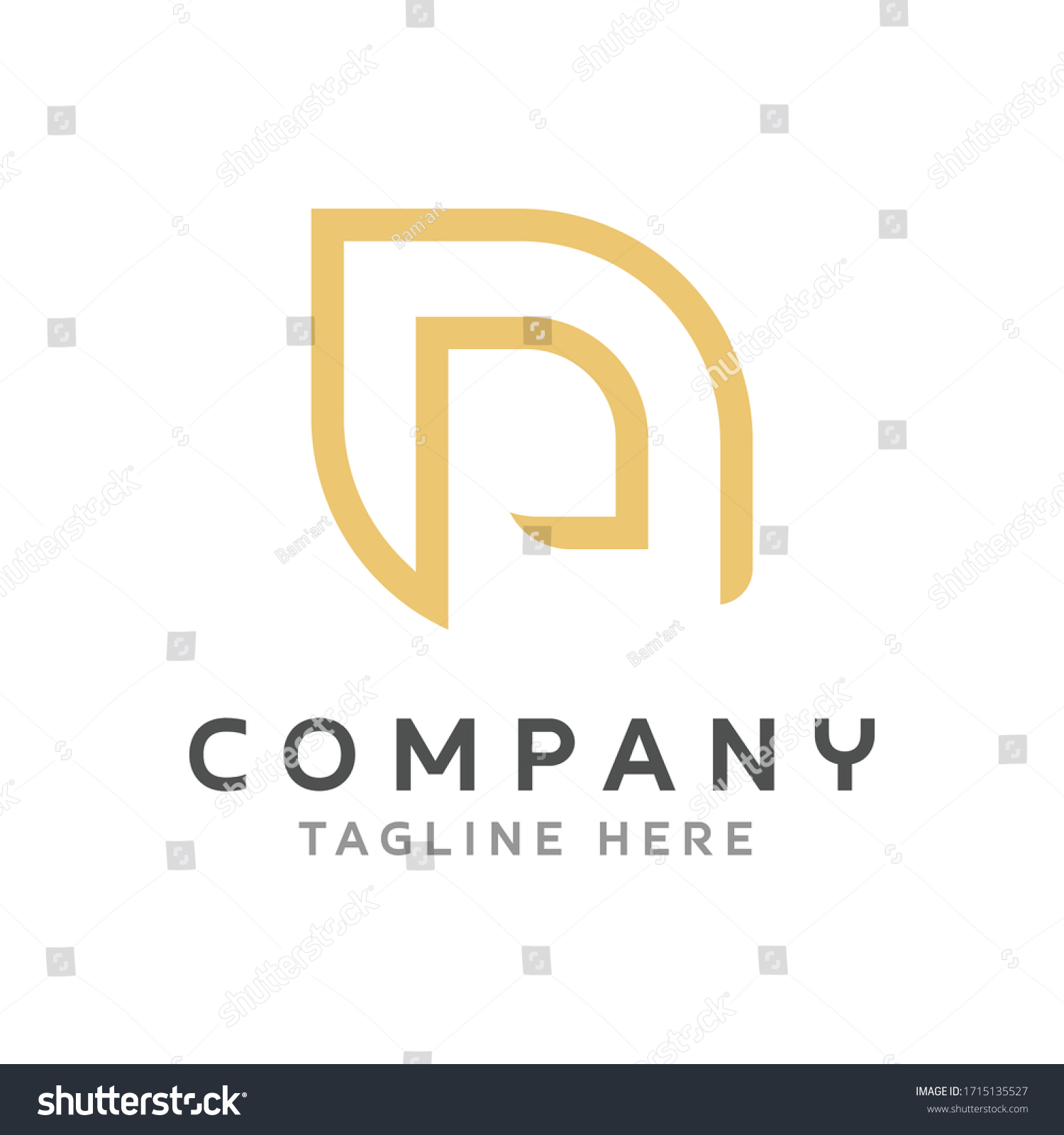 Letter Np Leaf Simple Logo Design Stock Vector (Royalty Free ...
