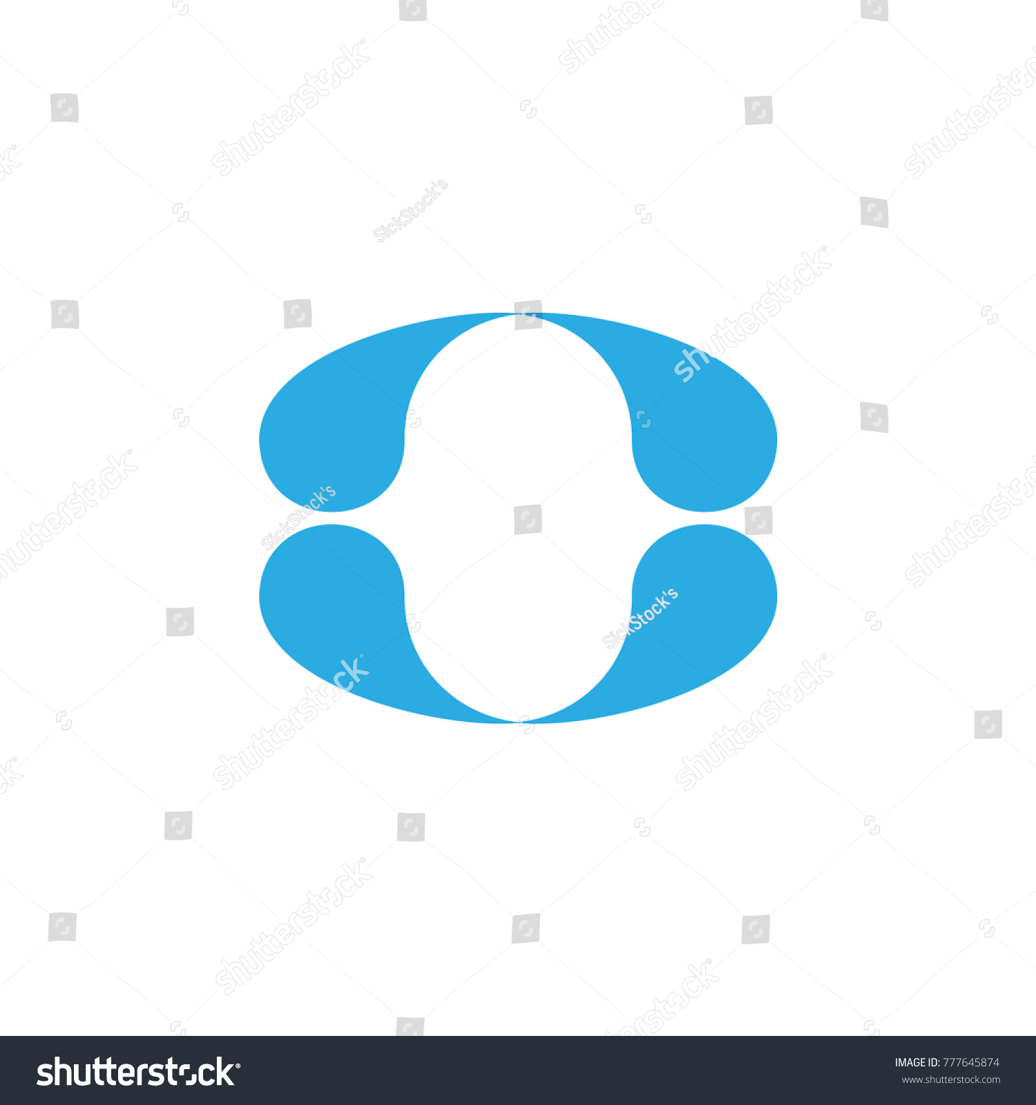 Letter O Drop Water Logo Vector Stock Vector (Royalty Free) 777645874 ...