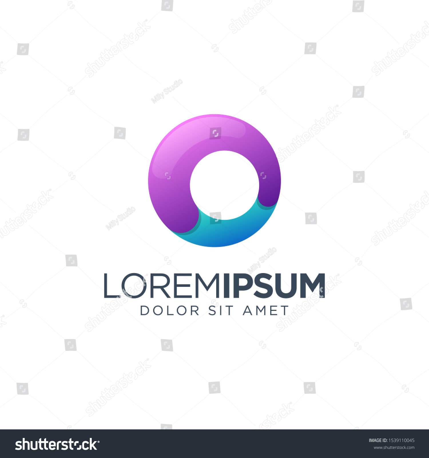Letter O Logo Design Template Stock Vector (Royalty Free) 1539110045