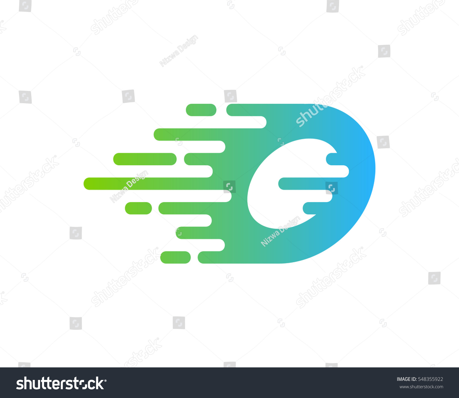 Letter O Speed Logo Design Element Stock Vector (Royalty Free) 548355922