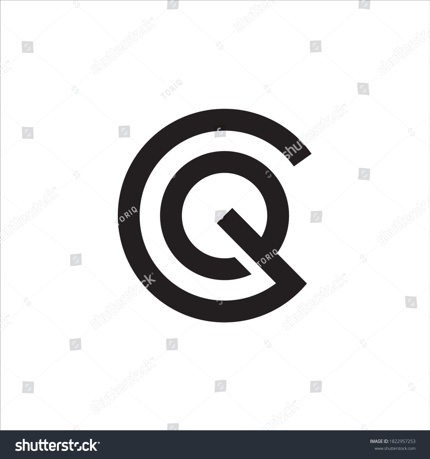 Letter P Circle Vector Line Logo Stock Vector (Royalty Free) 1822957253 ...