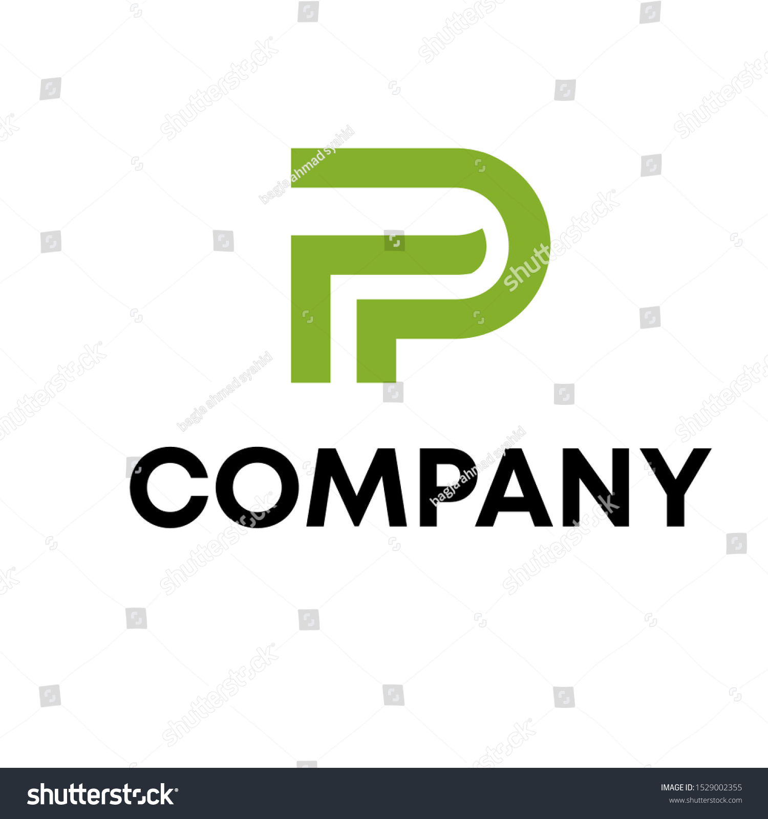 Letter P Initial Logo Design Vector Stock Vector (Royalty Free ...