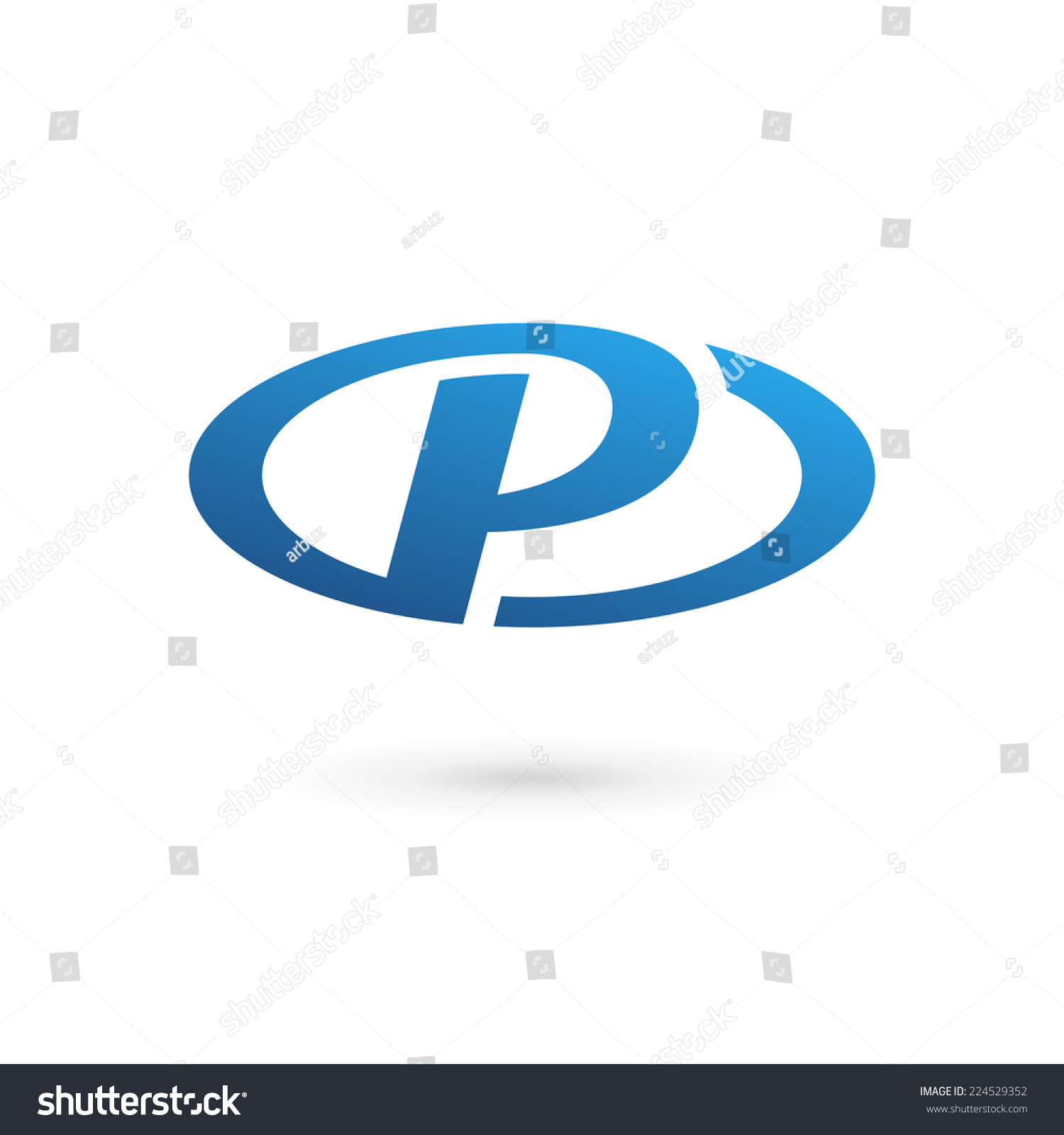 Letter P Logo Icon Design Template: стоковая векторная графика (без ...