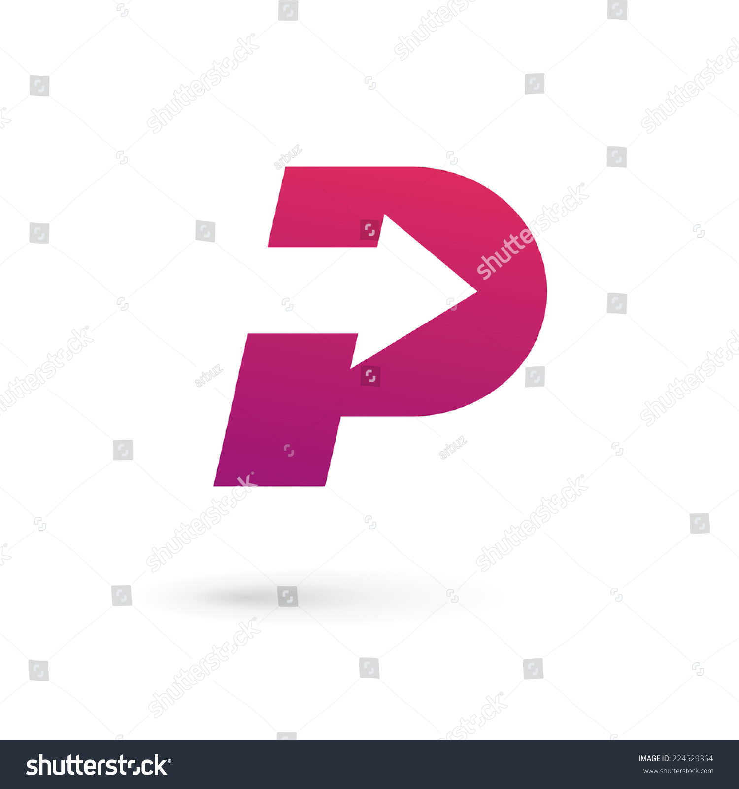 Letter P Logo Icon Design Template Stock Vector (Royalty Free ...