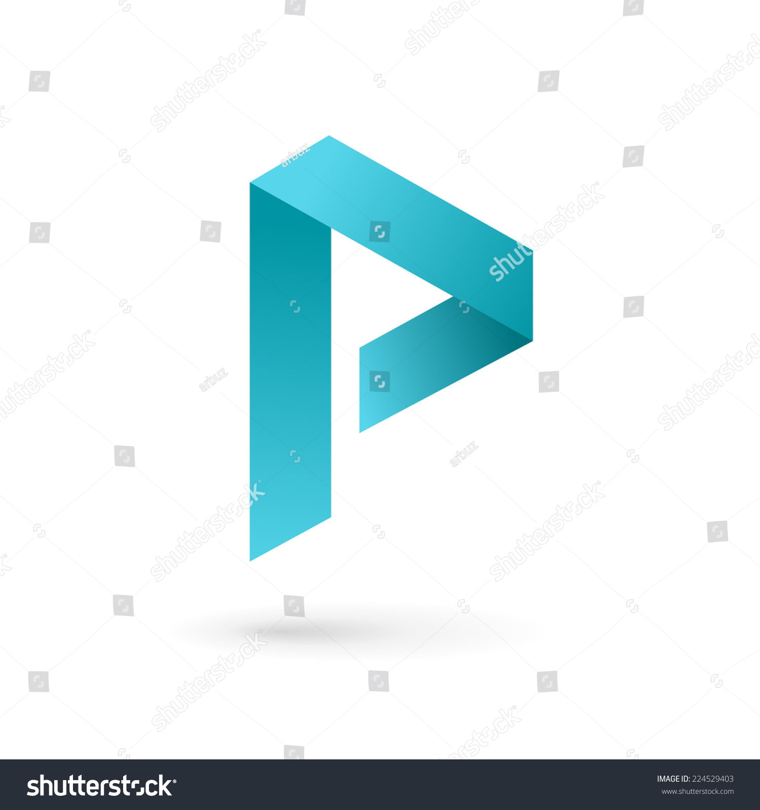 Letter P Logo Icon Design Template Stock Vector (Royalty Free ...