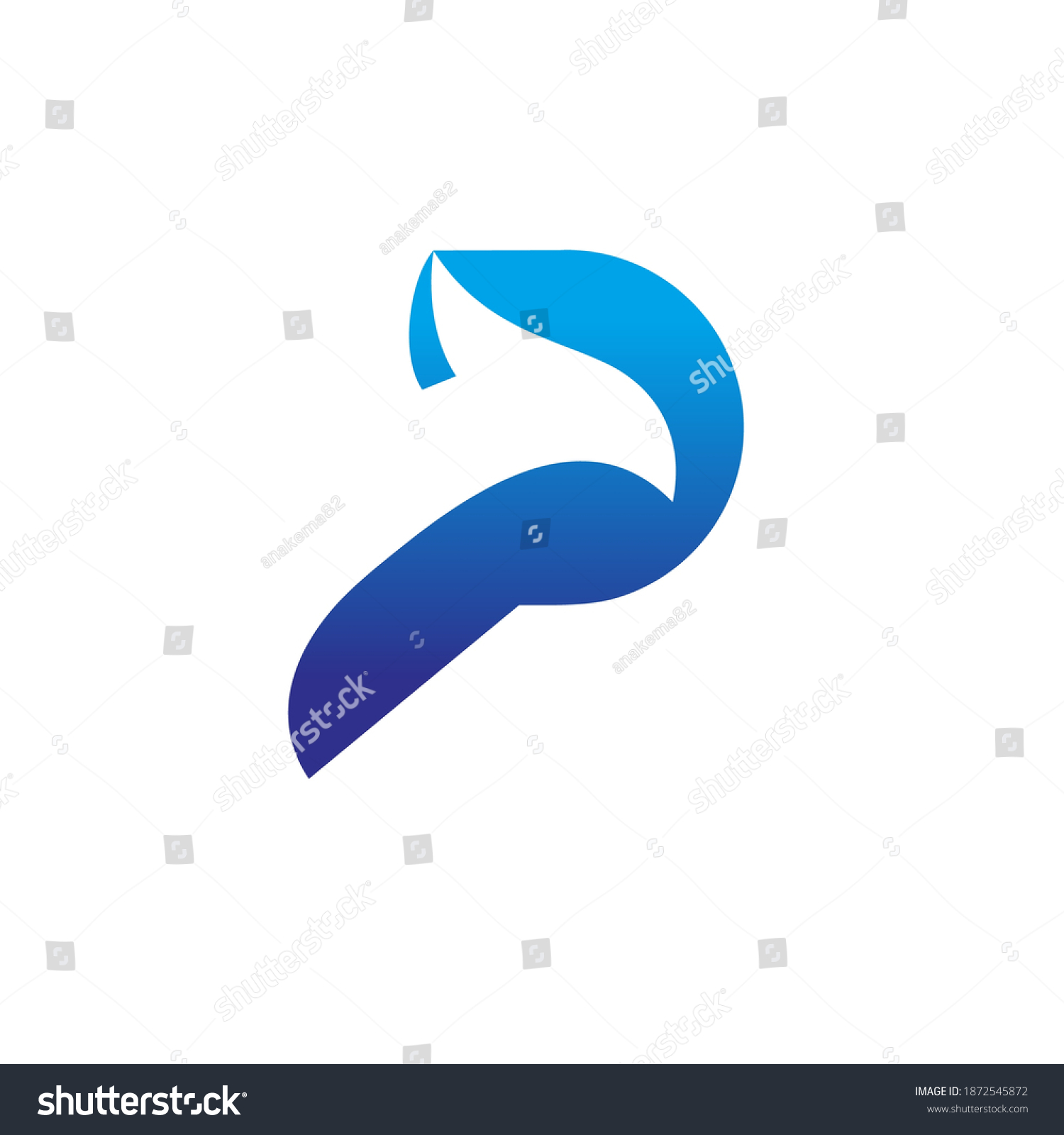 Letter P Phoenix Logo Vector Stock Vector (Royalty Free) 1872545872 ...