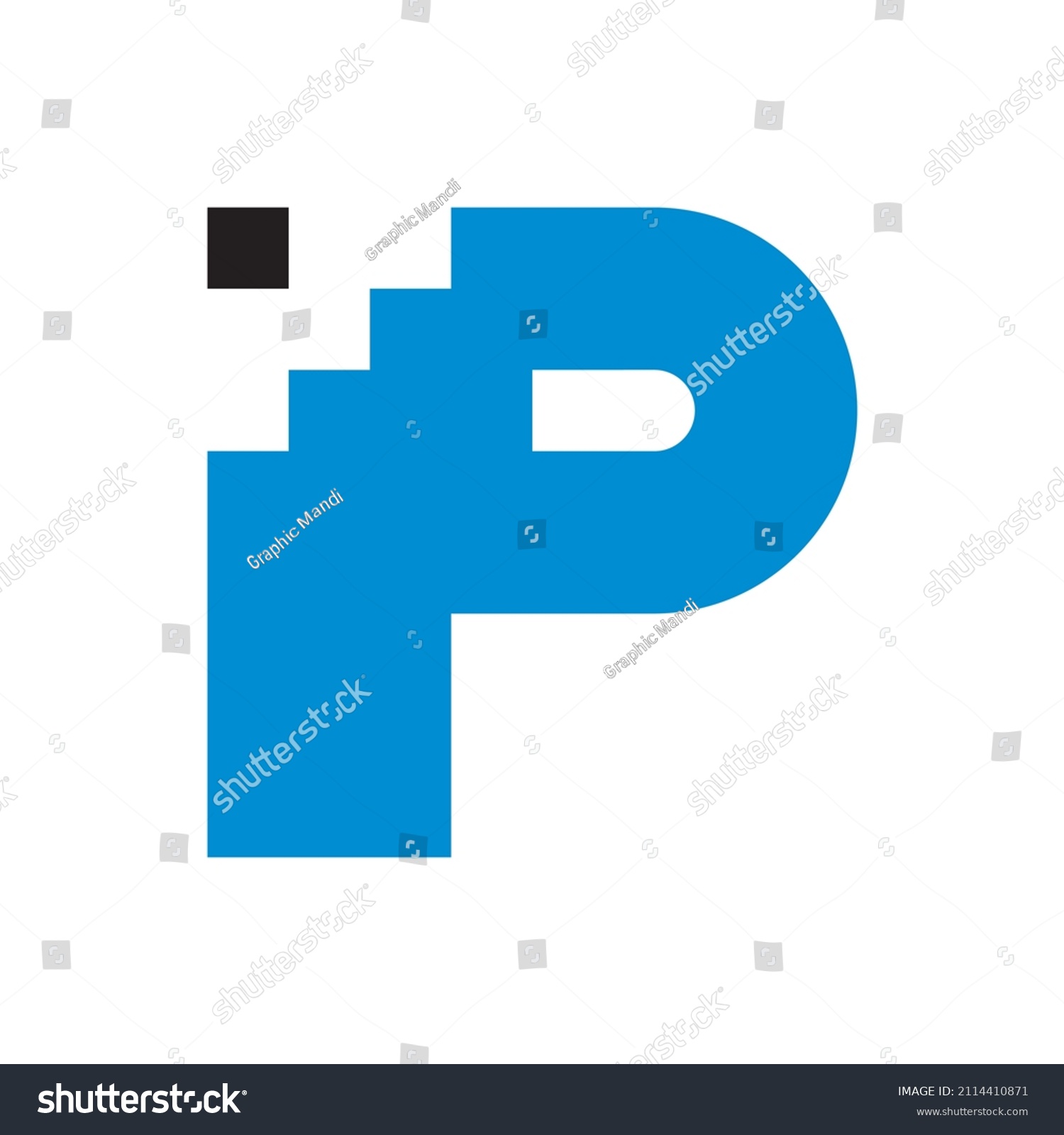 Letter P Step By Step Progress Stock Vector (Royalty Free) 2114410871 ...