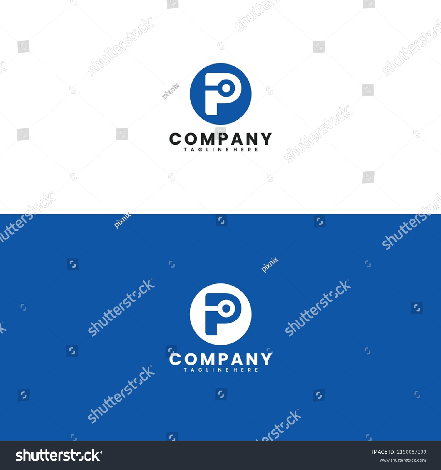 Letter P Technology Logo Design Vector Stock Vector (Royalty Free ...