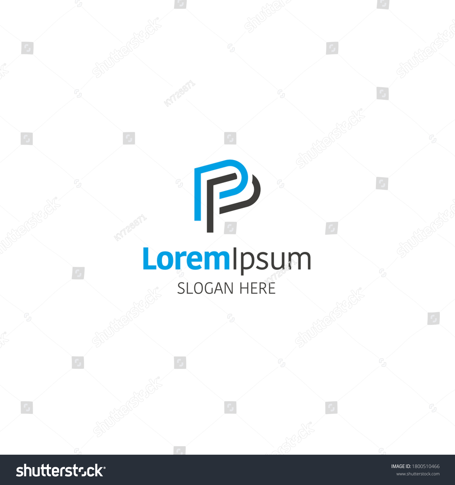 Letter P Vector Logo Design Template Stock Vector (Royalty Free ...