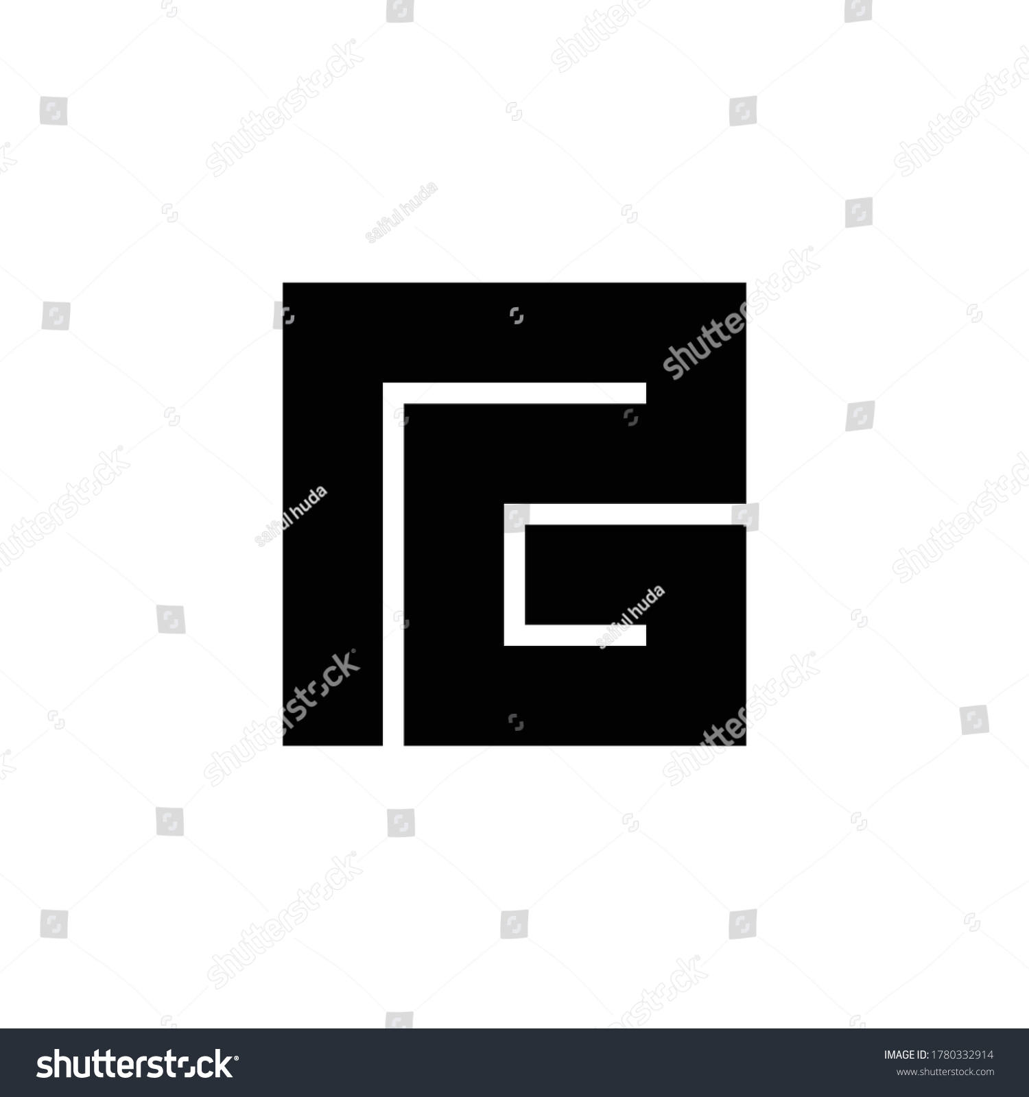 Letter Pg Monogram Logo Design Vector: เวกเตอร์สต็อก (ปลอดค่าลิขสิทธิ์ ...
