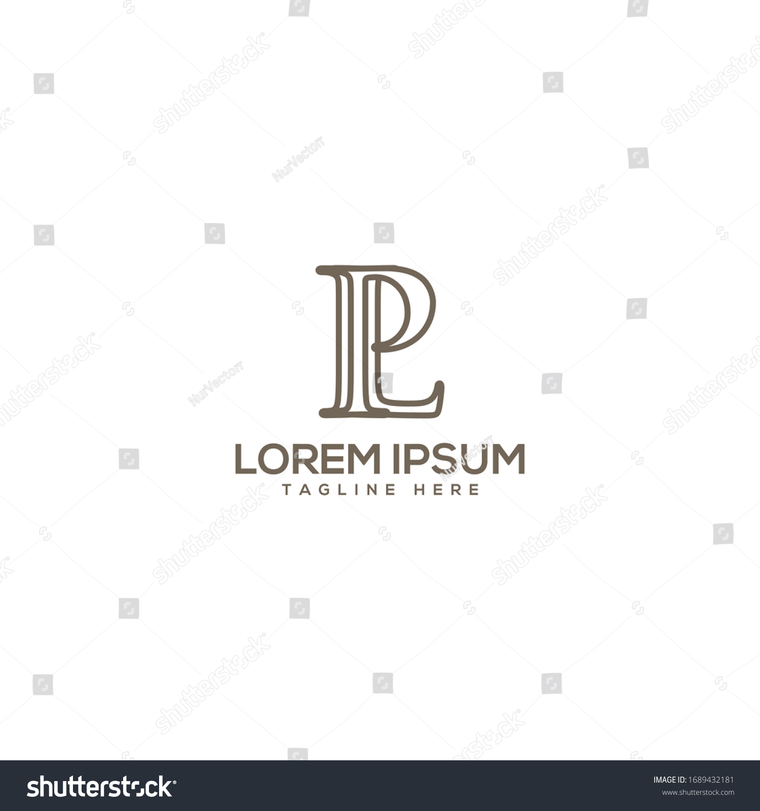 Letter Pllp Logo Icon Design Template Stock Vector (Royalty Free ...