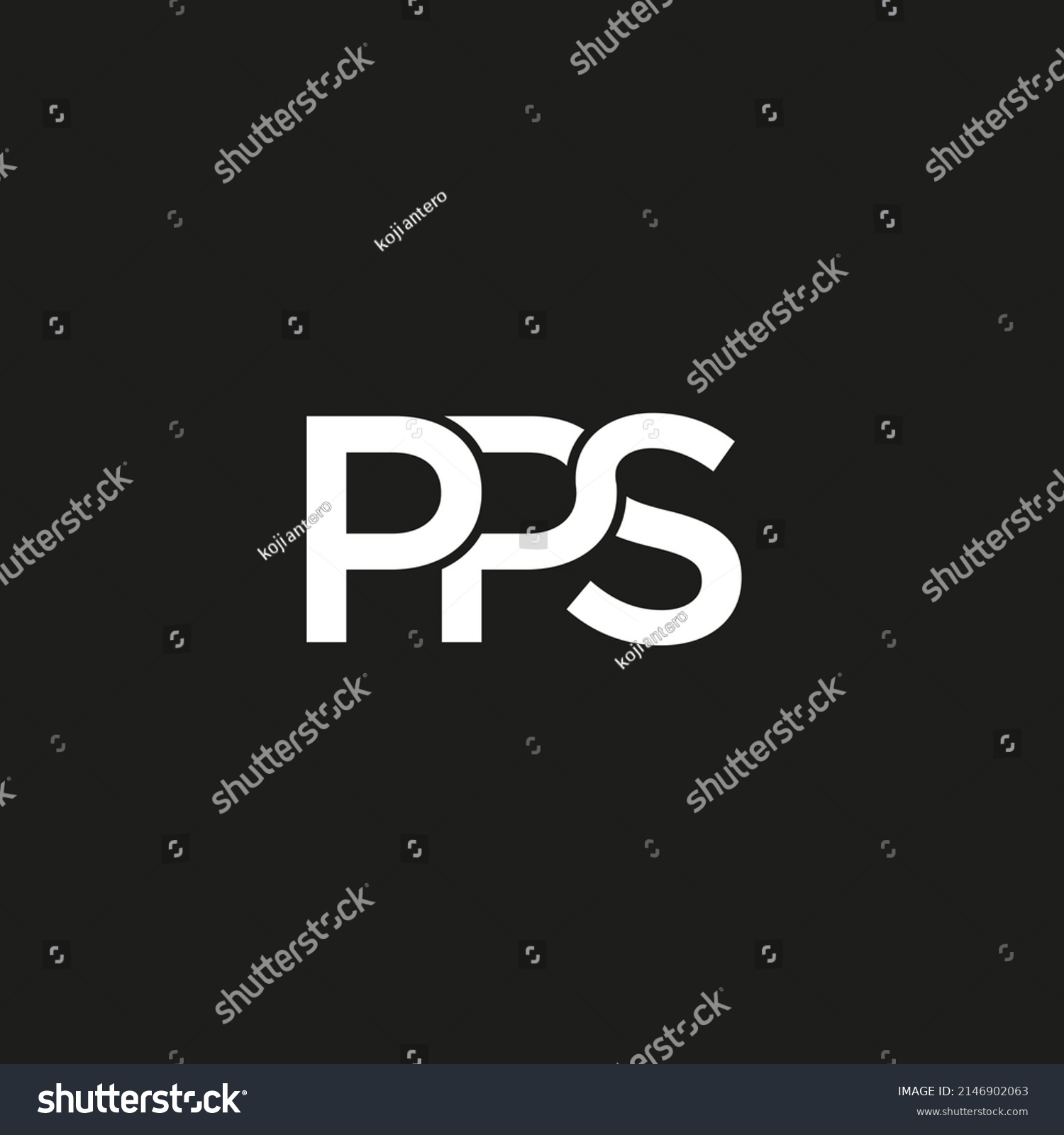 Letter Pps Logo Design Vector Stock Vector (Royalty Free) 2146902063 ...