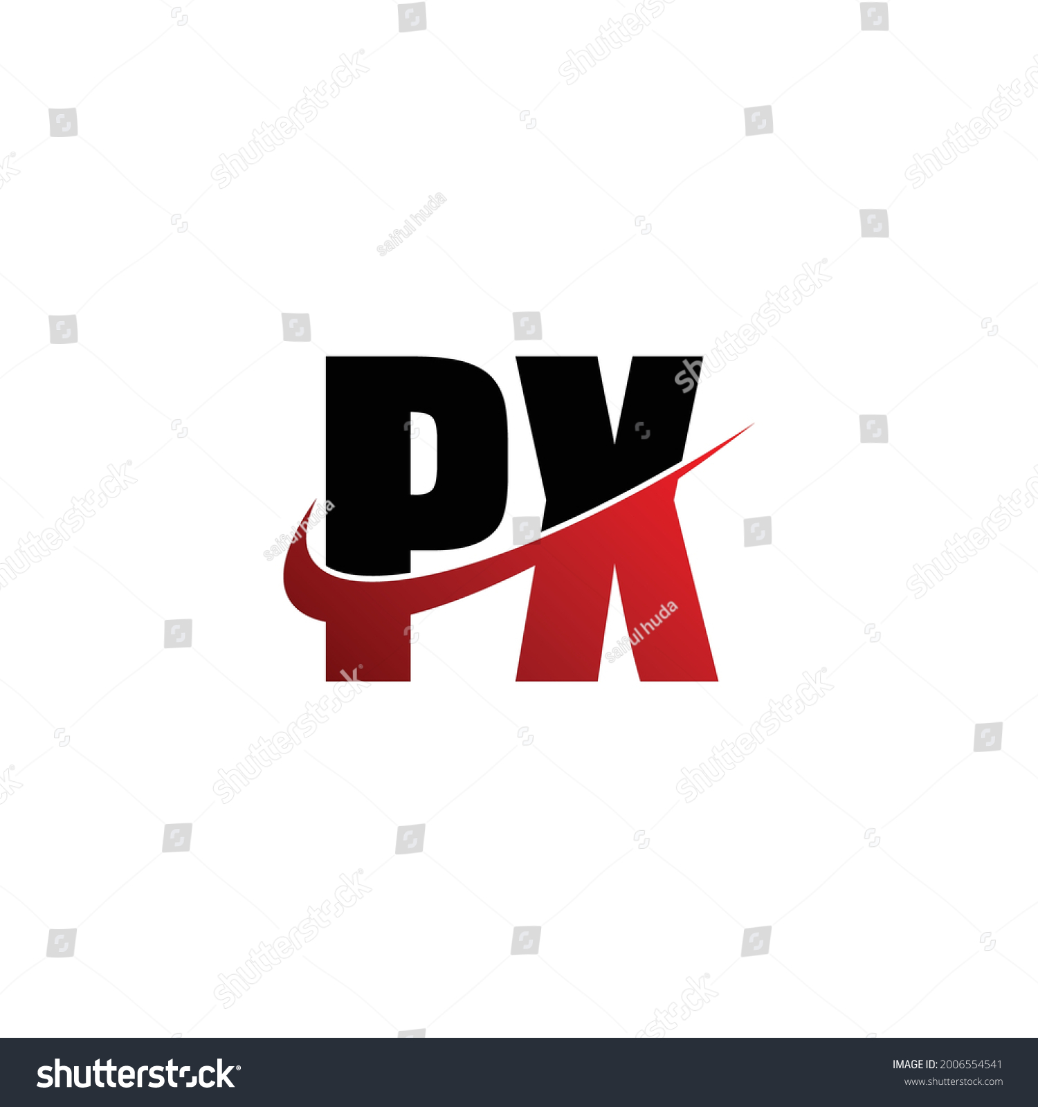 Letter Px Simple Logo Design Vector Stock Vector (Royalty Free ...