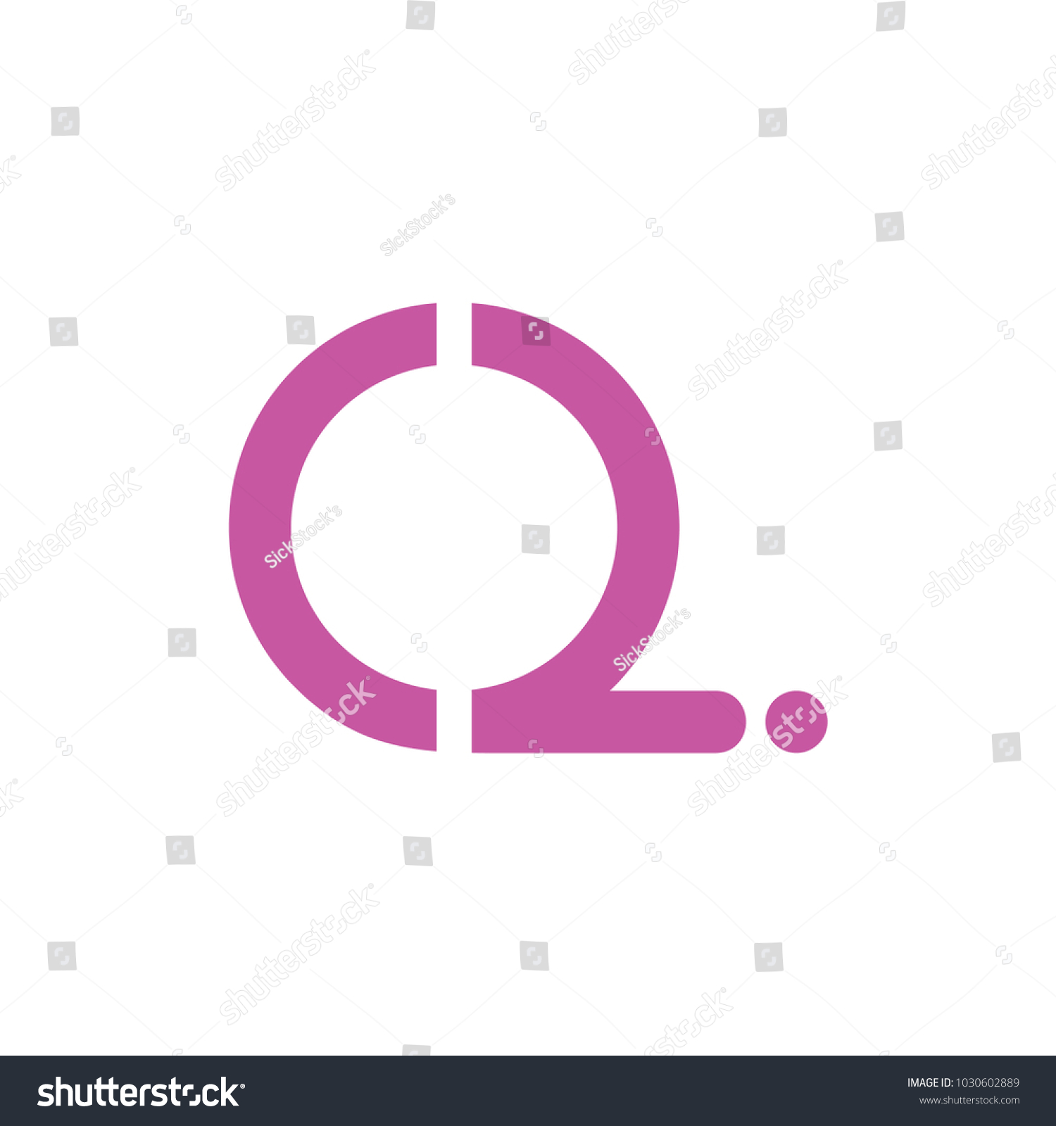 Letter Q Circle Logo Vector Stock Vector (Royalty Free) 1030602889 ...