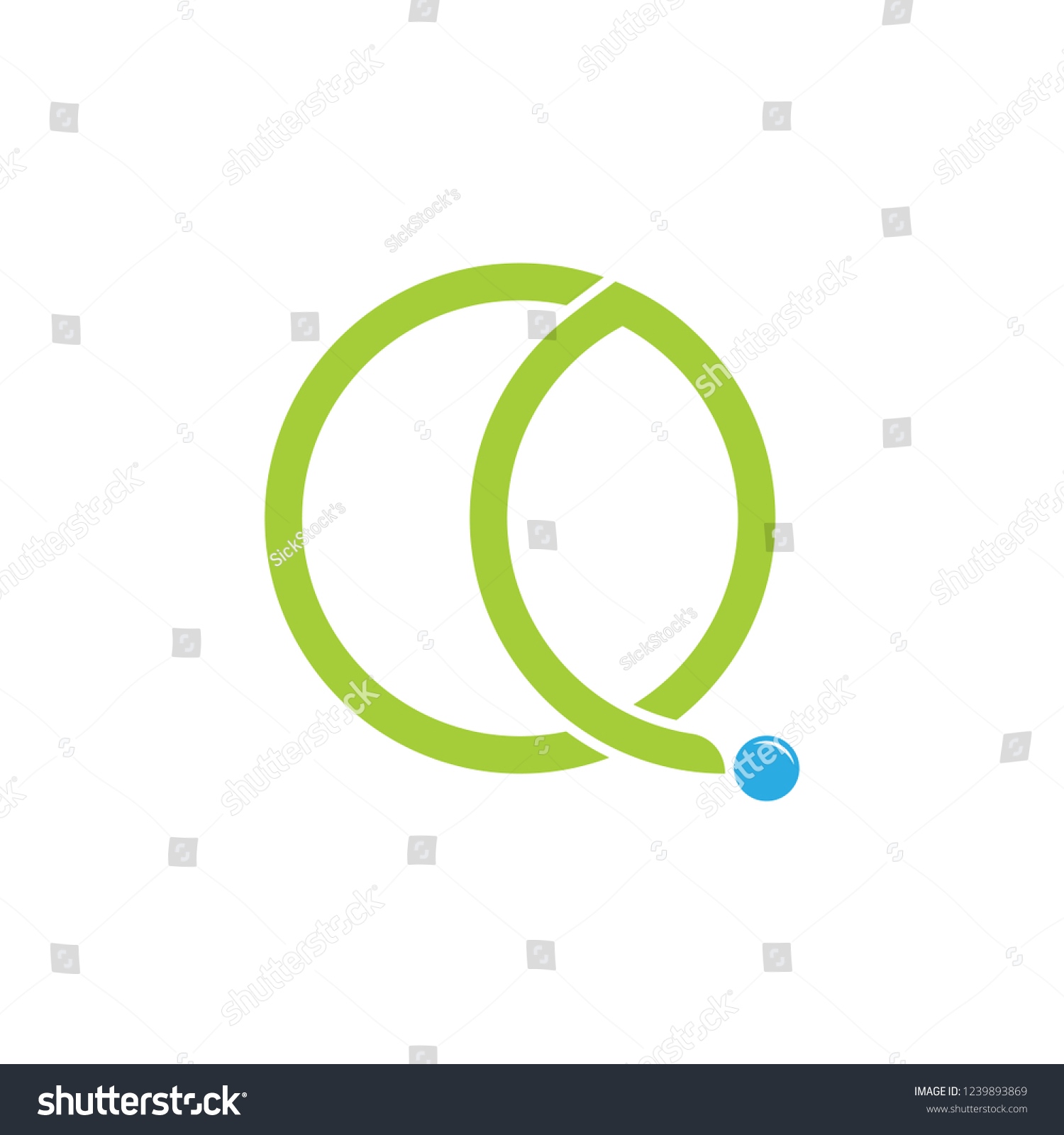Letter Q Infinity Lines Design Logo Stock Vector (Royalty Free ...